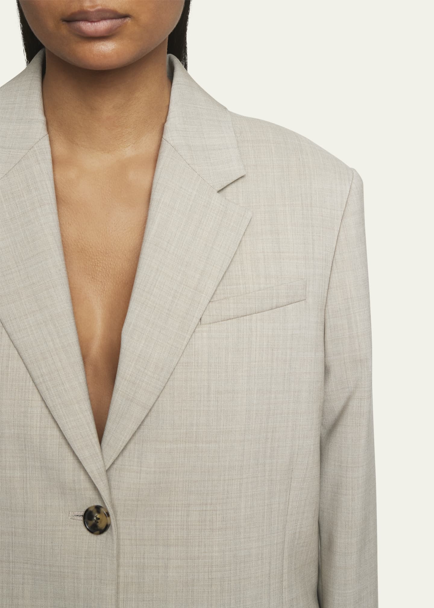 Loewe Split-Back Blazer Jacket with Tie Detail - Bergdorf Goodman