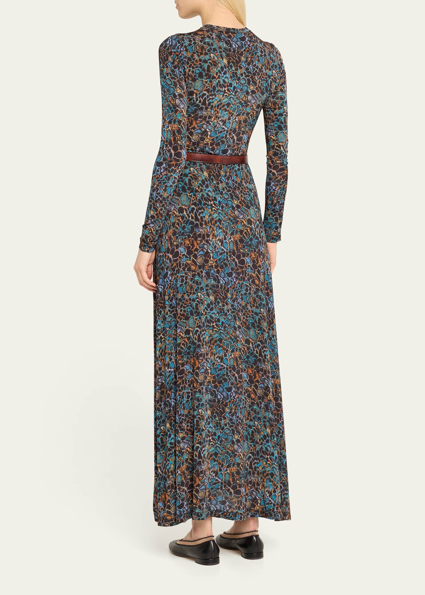 Ulla Johnson Amari Printed Long-Sleeve Maxi Dress - Bergdorf Goodman