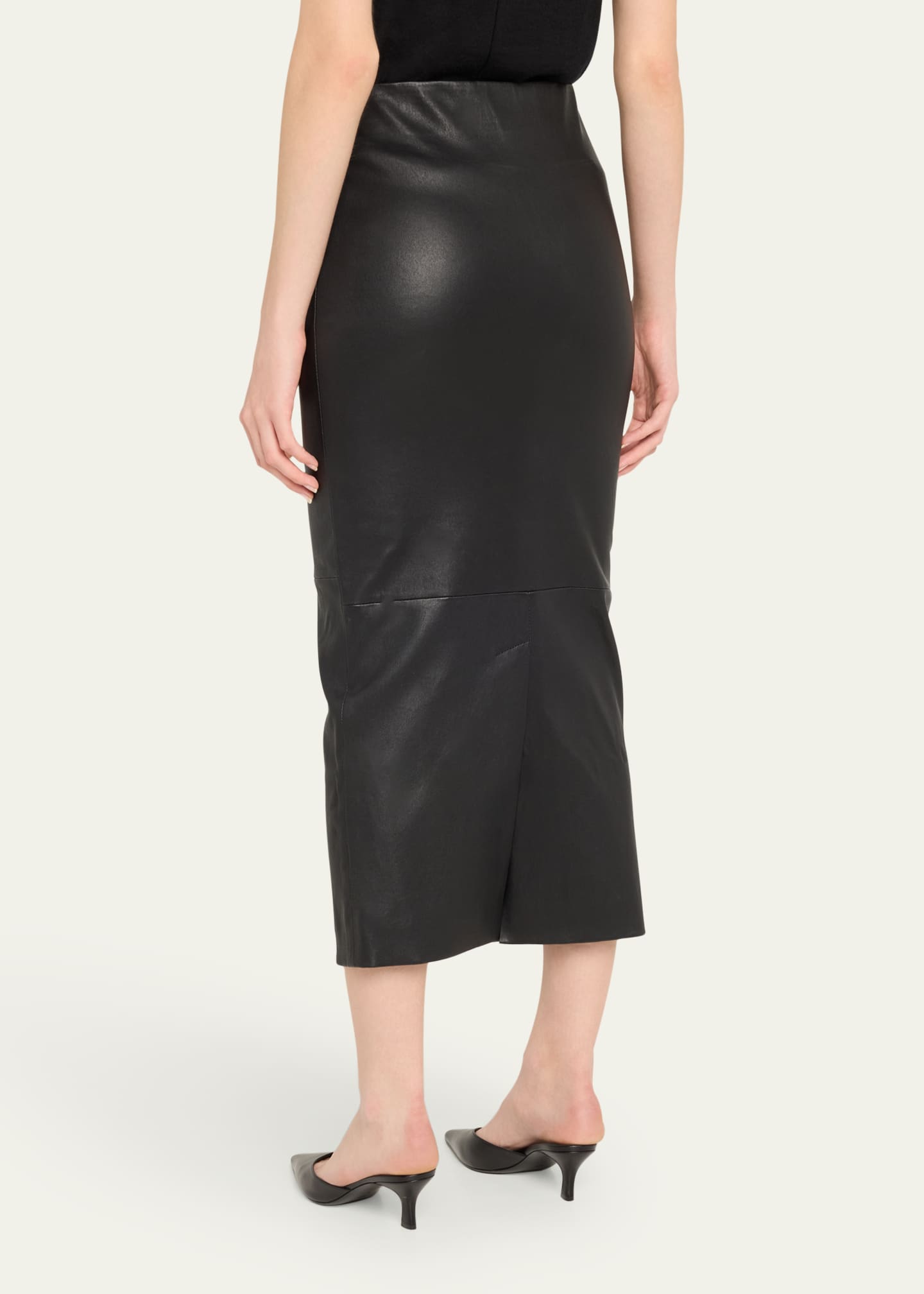 SPRWMN Lambskin Leather Midi Pencil Skirt - Bergdorf Goodman