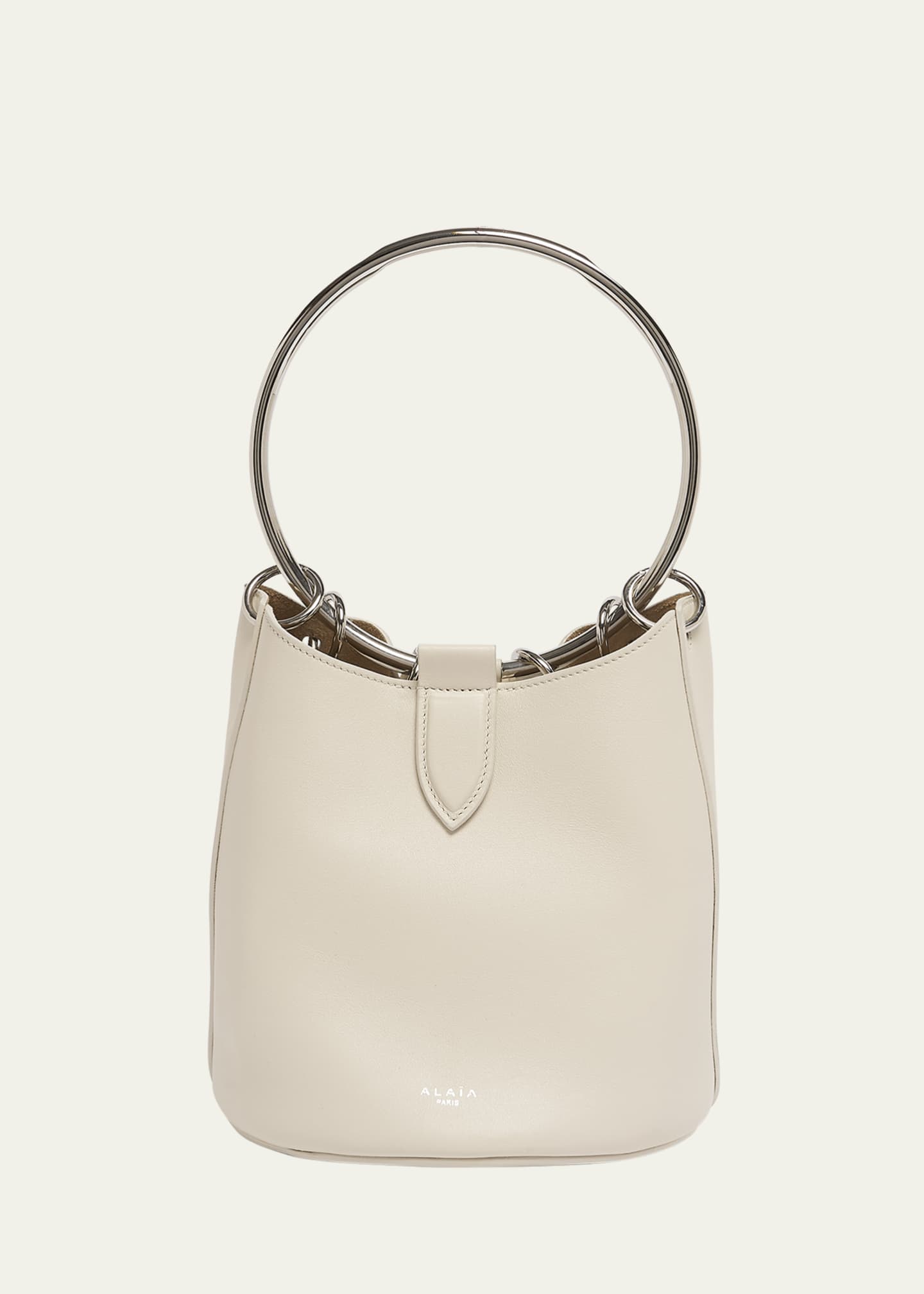 ALAIA Medium Ring Bucket Bag in Leather - Bergdorf Goodman