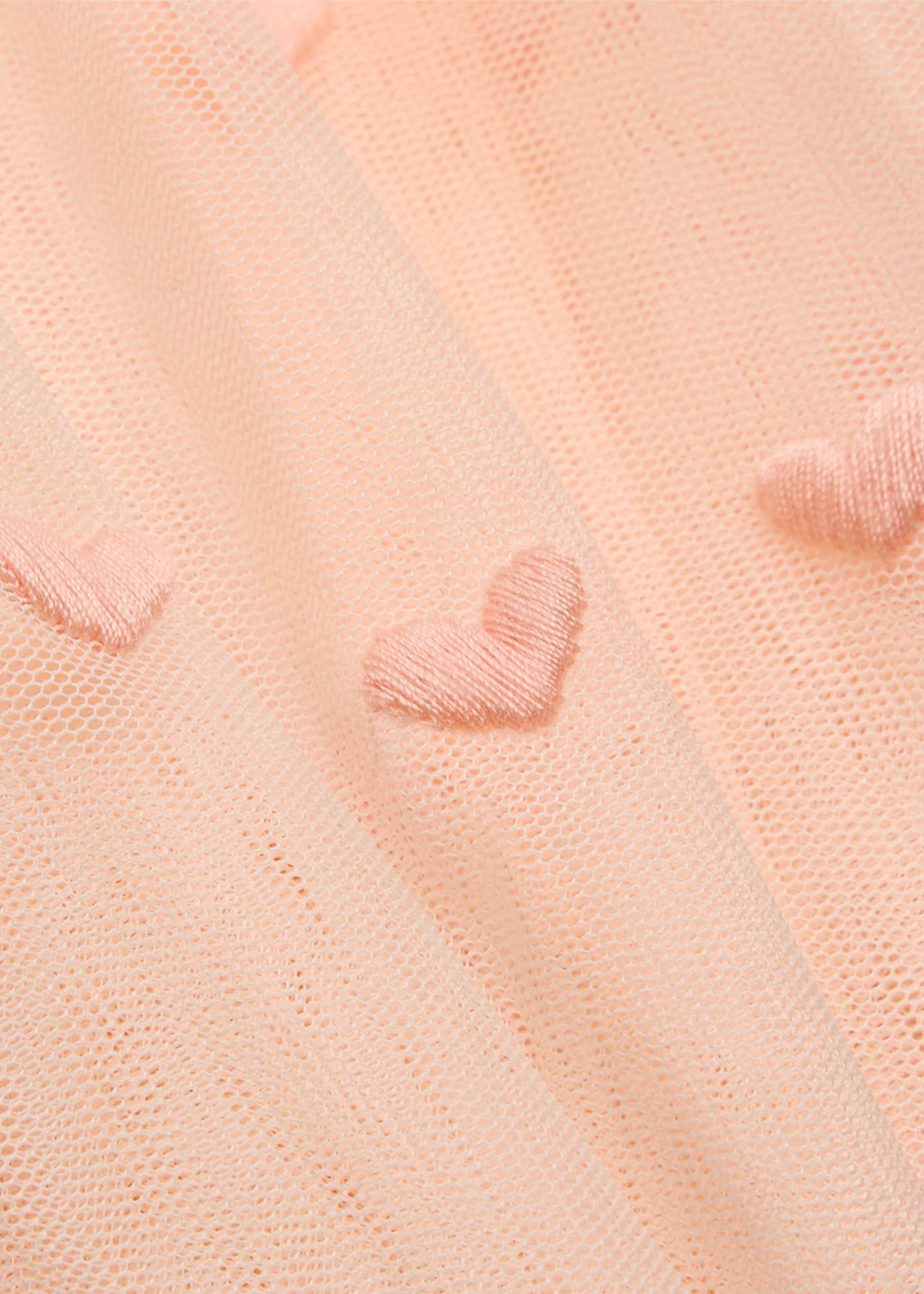 Stella McCartney Kids Girl's Tulle Heart Embroidered Dress, Size 4-14 ...