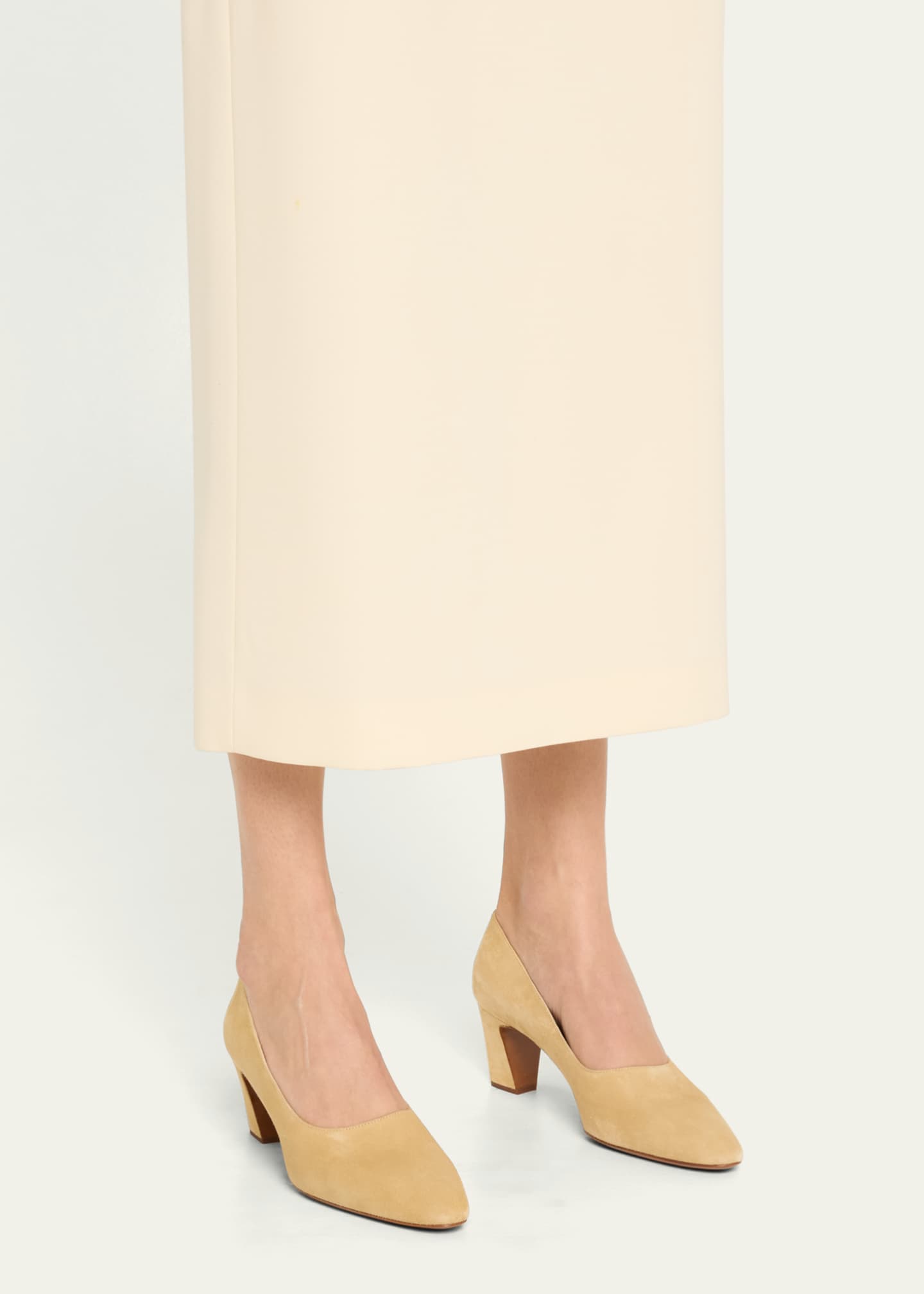THE ROW Marta Suede Pumps - Bergdorf Goodman