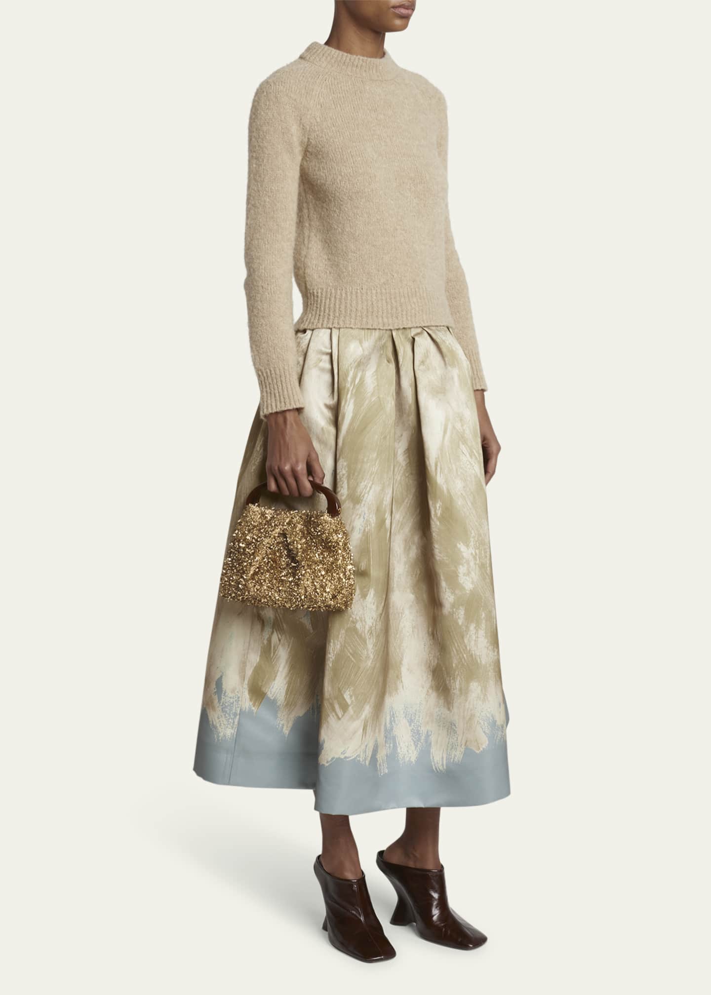 Dries Van Noten Crisp Embellished Top Handle Bag - Bergdorf Goodman