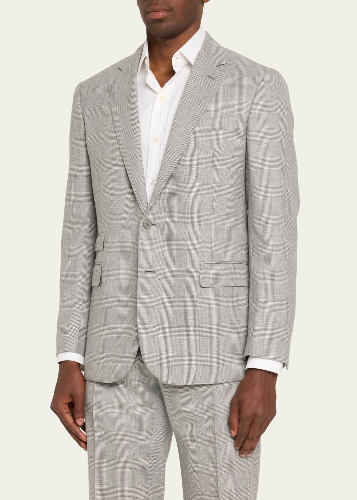 Ralph Lauren Purple Label Men's Kent Hand-Tailored Glen Plaid Suit ...