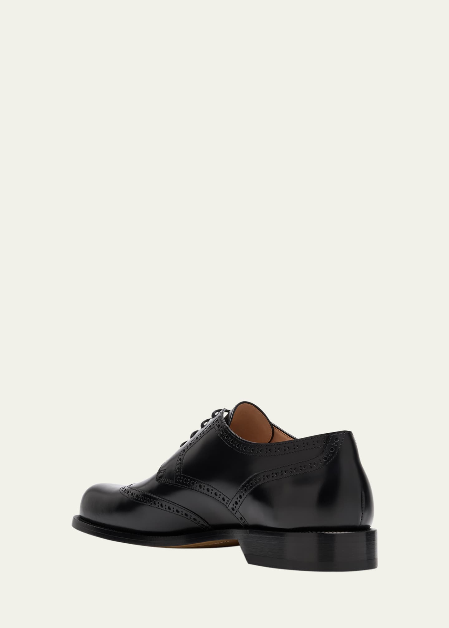 Loewe Men's Campo Brushed Calfskin Brogue Derby Shoes - Bergdorf Goodman