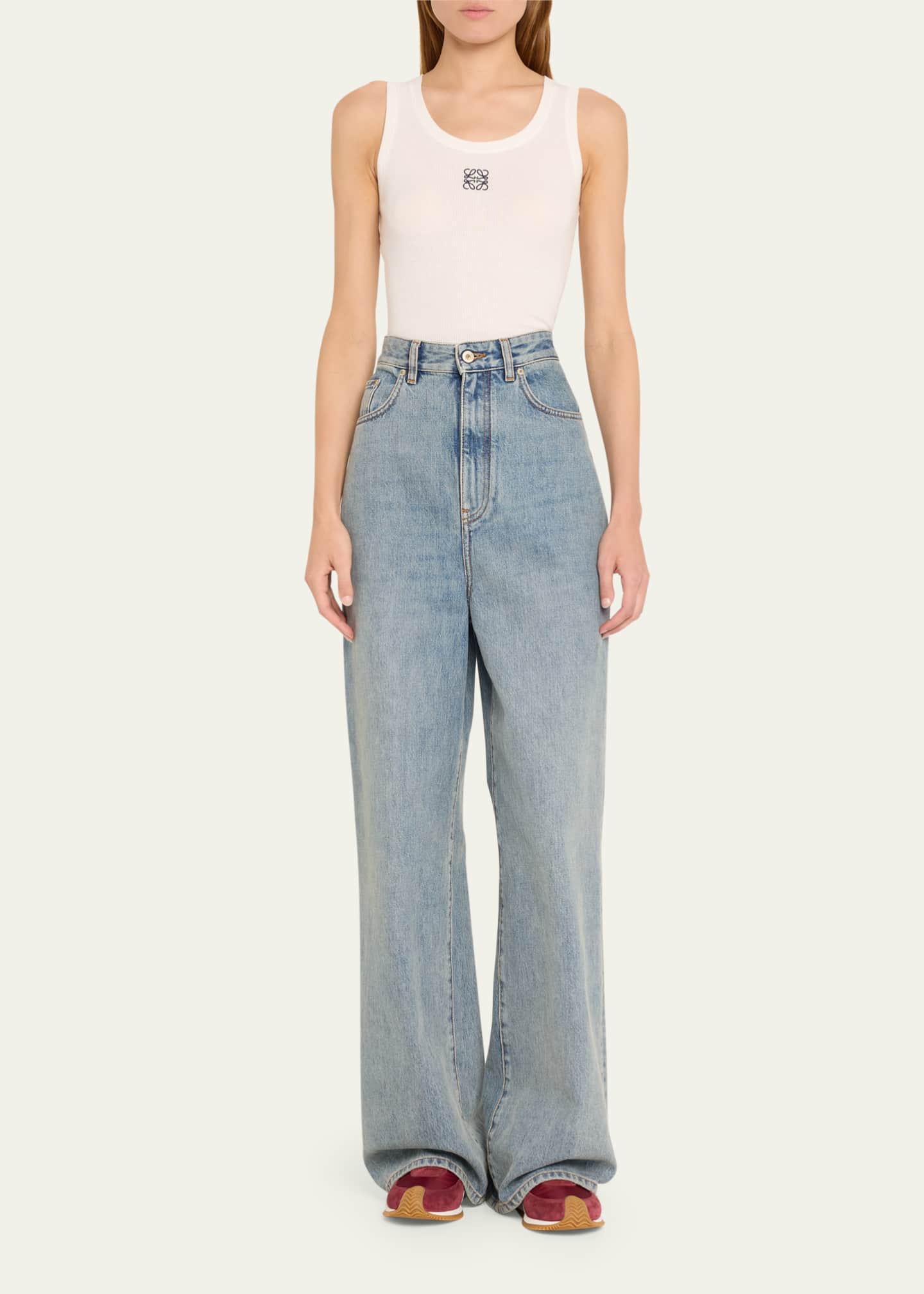 Loewe Flow Retro Runner Sneakers - Bergdorf Goodman