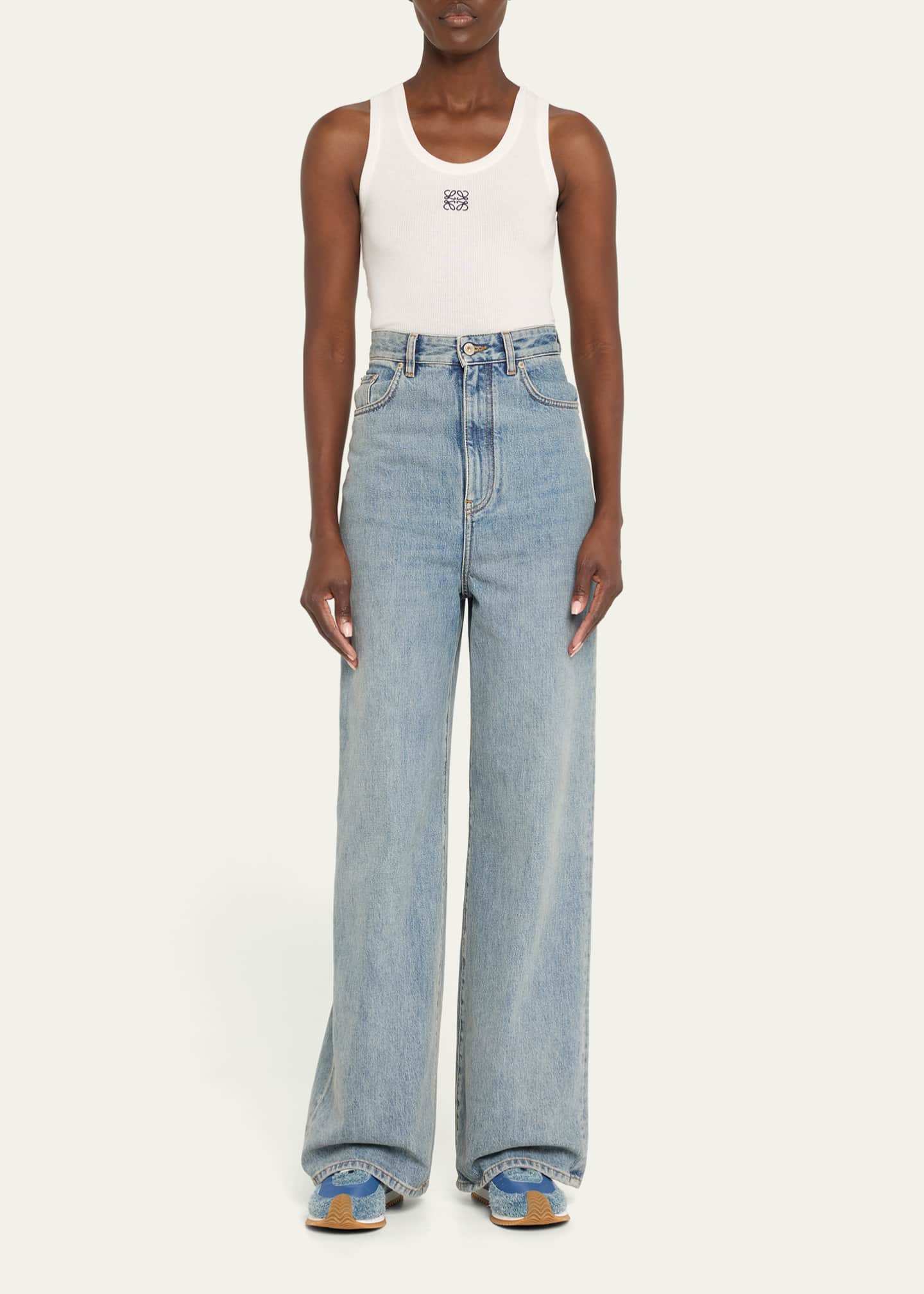 Loewe Flow Retro Runner Sneakers - Bergdorf Goodman