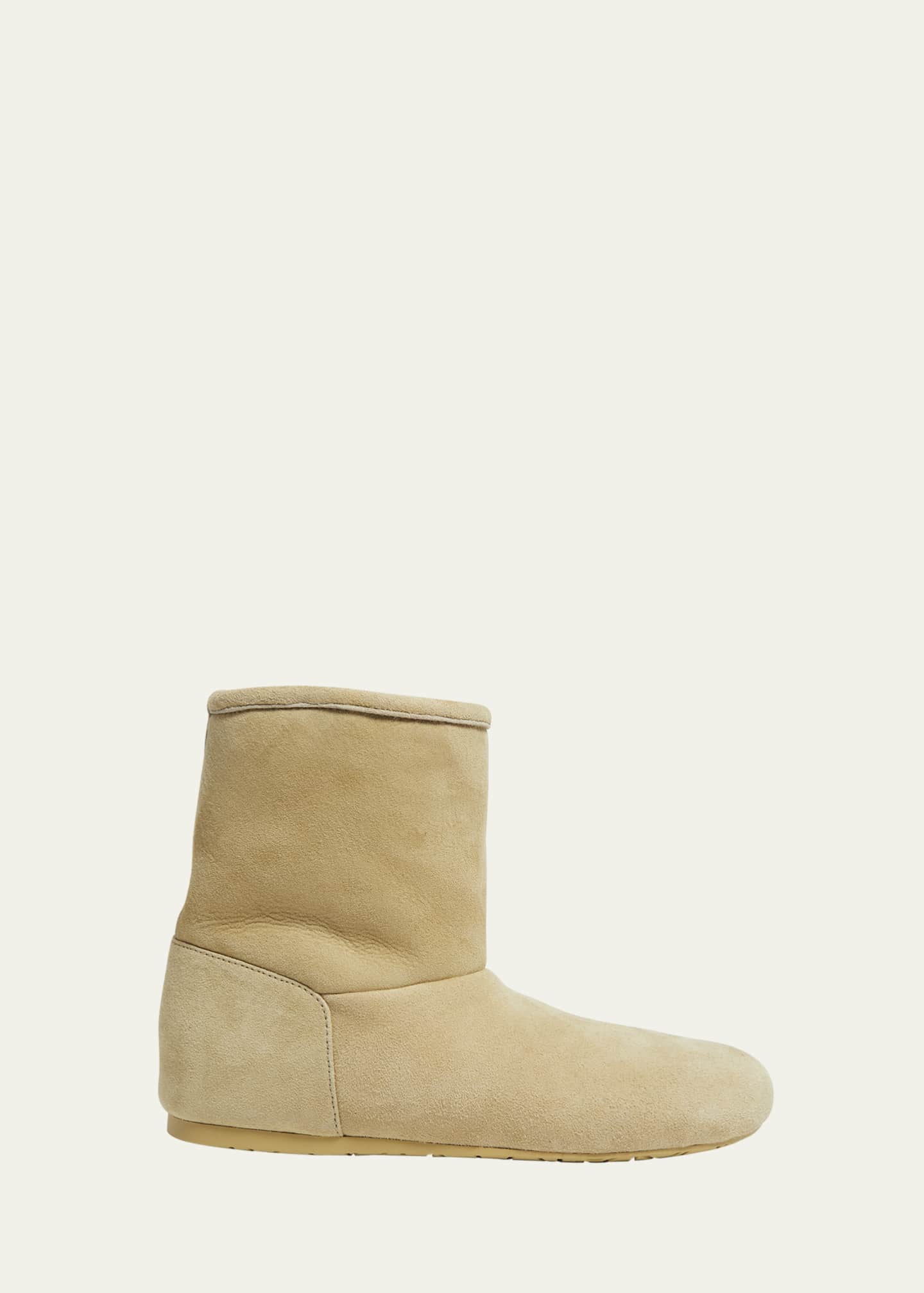 Loewe Lago Suede Shearling Cozy Boots - Bergdorf Goodman