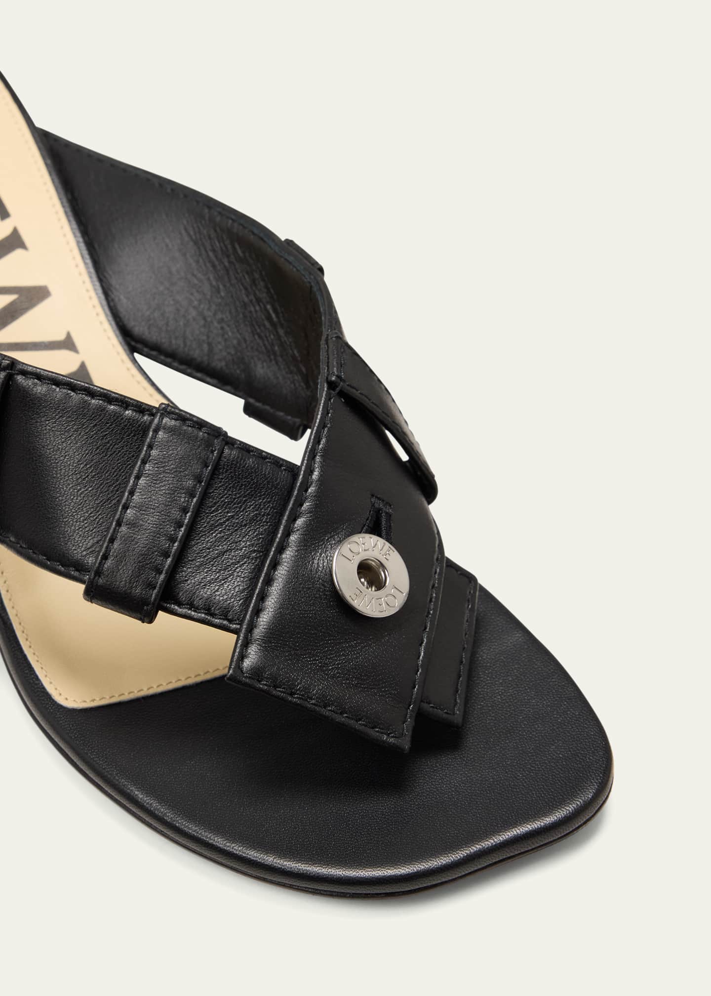 Loewe Toy Lambskin Slide Sandals - Bergdorf Goodman