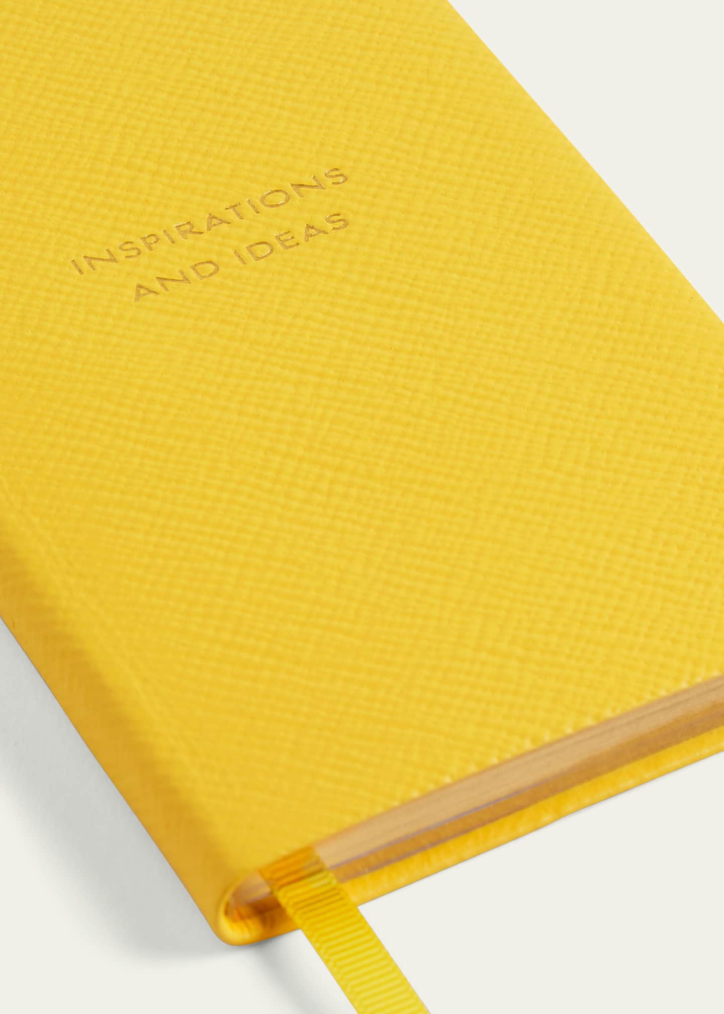 Smythson Inspirations and Ideas Panama Leather Notebook - Bergdorf Goodman