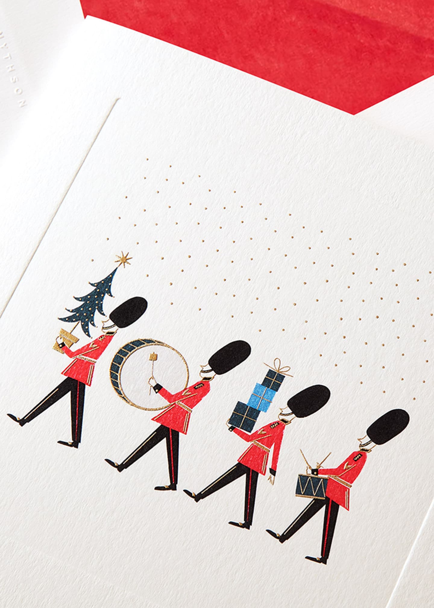 Smythson Royal Guard Folded Cards, Set of 10 - Bergdorf Goodman