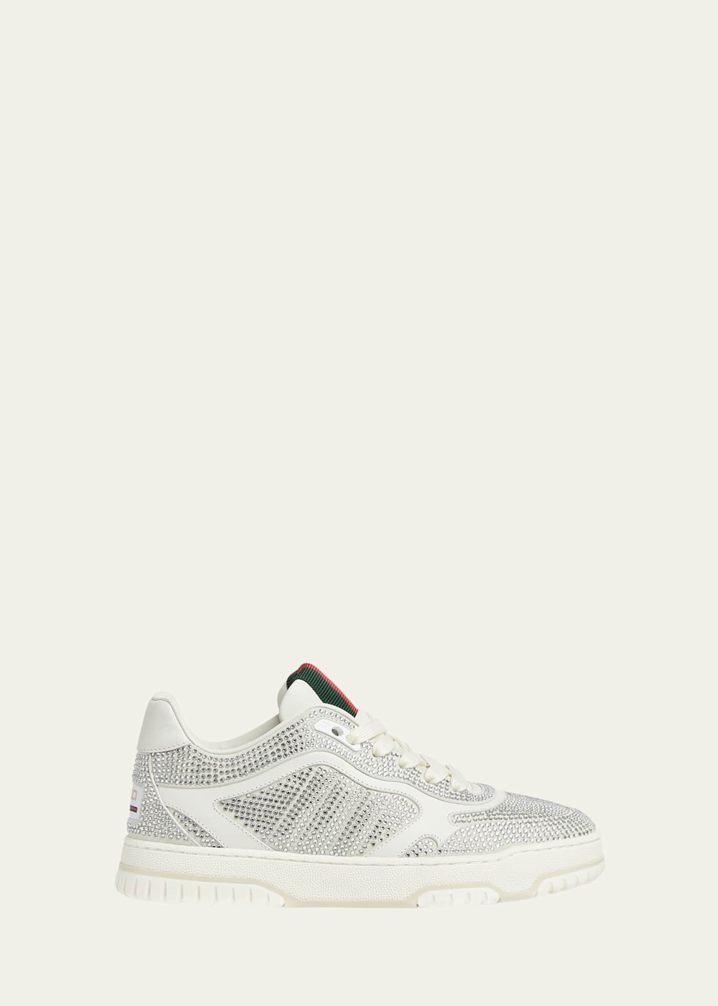 Gucci Crystal Web Low-Top Sneakers - Bergdorf Goodman