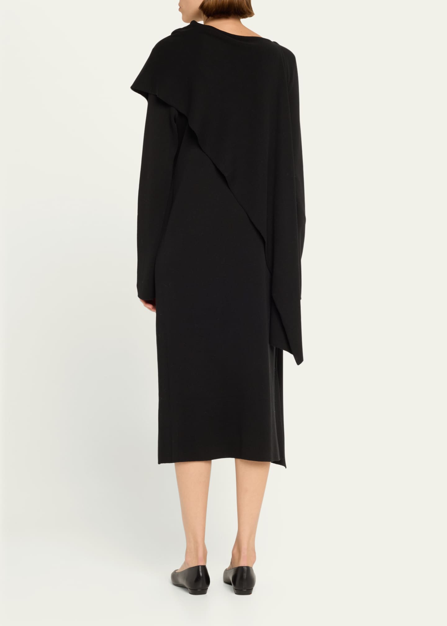 THE ROW Gayla Scarf-Neck Silk Tunic Dress - Bergdorf Goodman