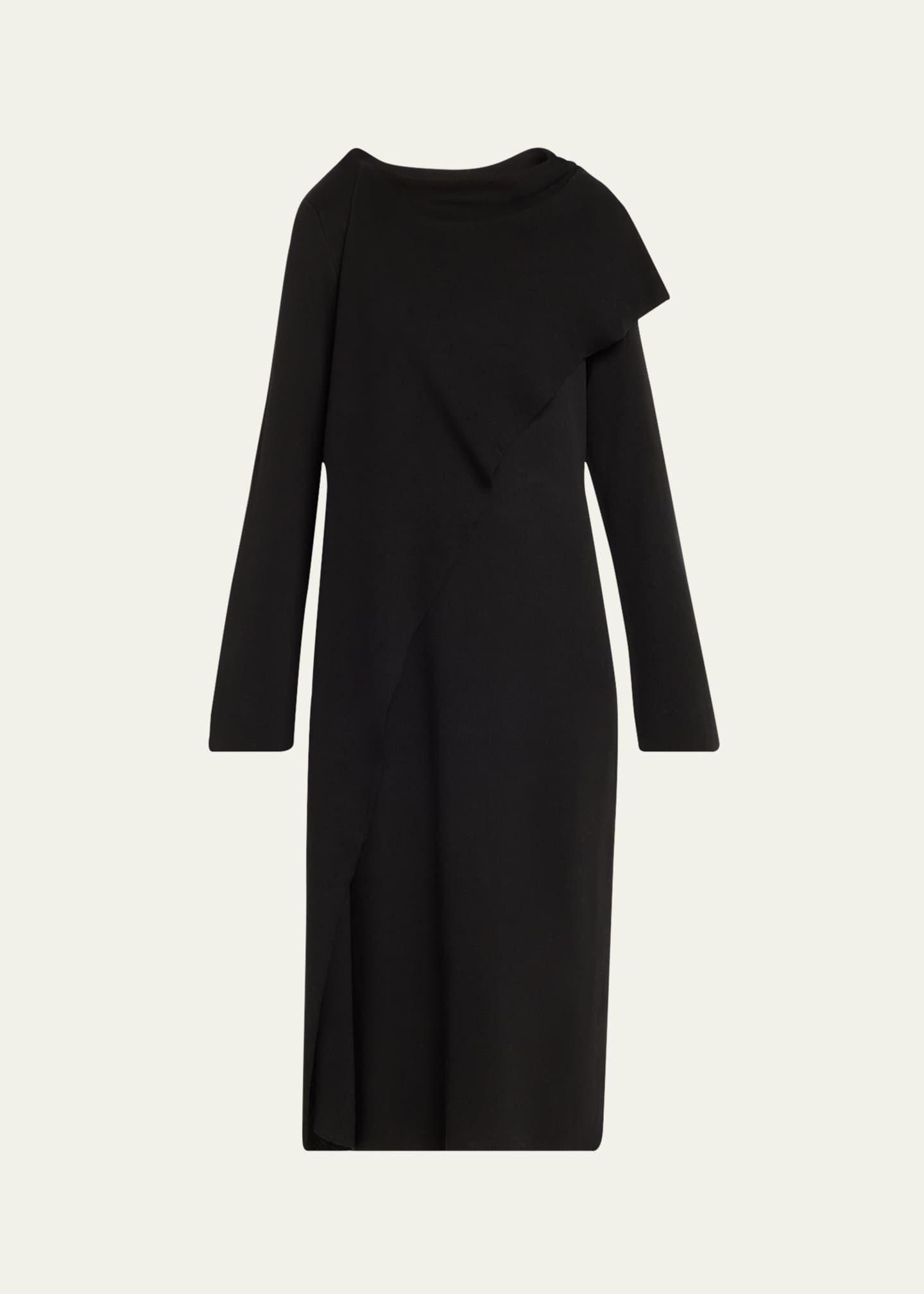 THE ROW Gayla Scarf-Neck Silk Tunic Dress - Bergdorf Goodman