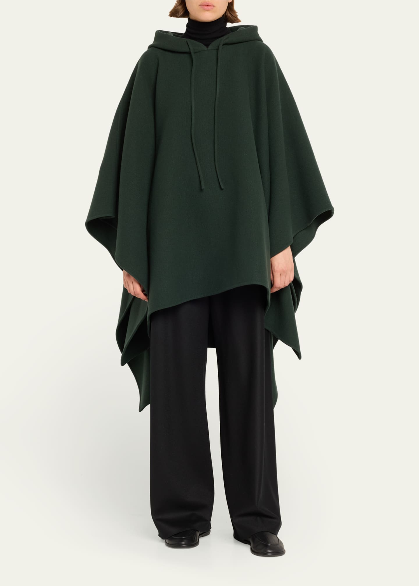 THE ROW Rianette Hooded Cashmere Cape Coat - Bergdorf Goodman