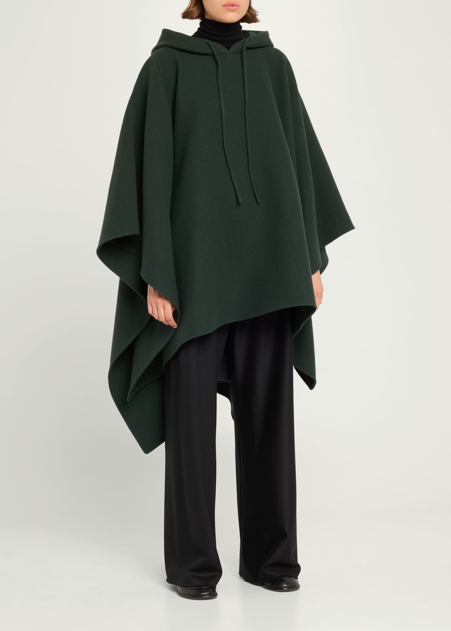 THE ROW Rianette Hooded Cashmere Cape Coat - Bergdorf Goodman