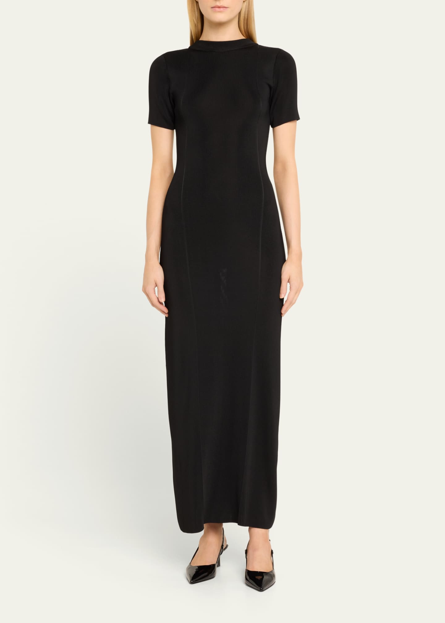 Stuart Weitzman Vinnie Patent Kitten Slingback Pumps - Bergdorf Goodman