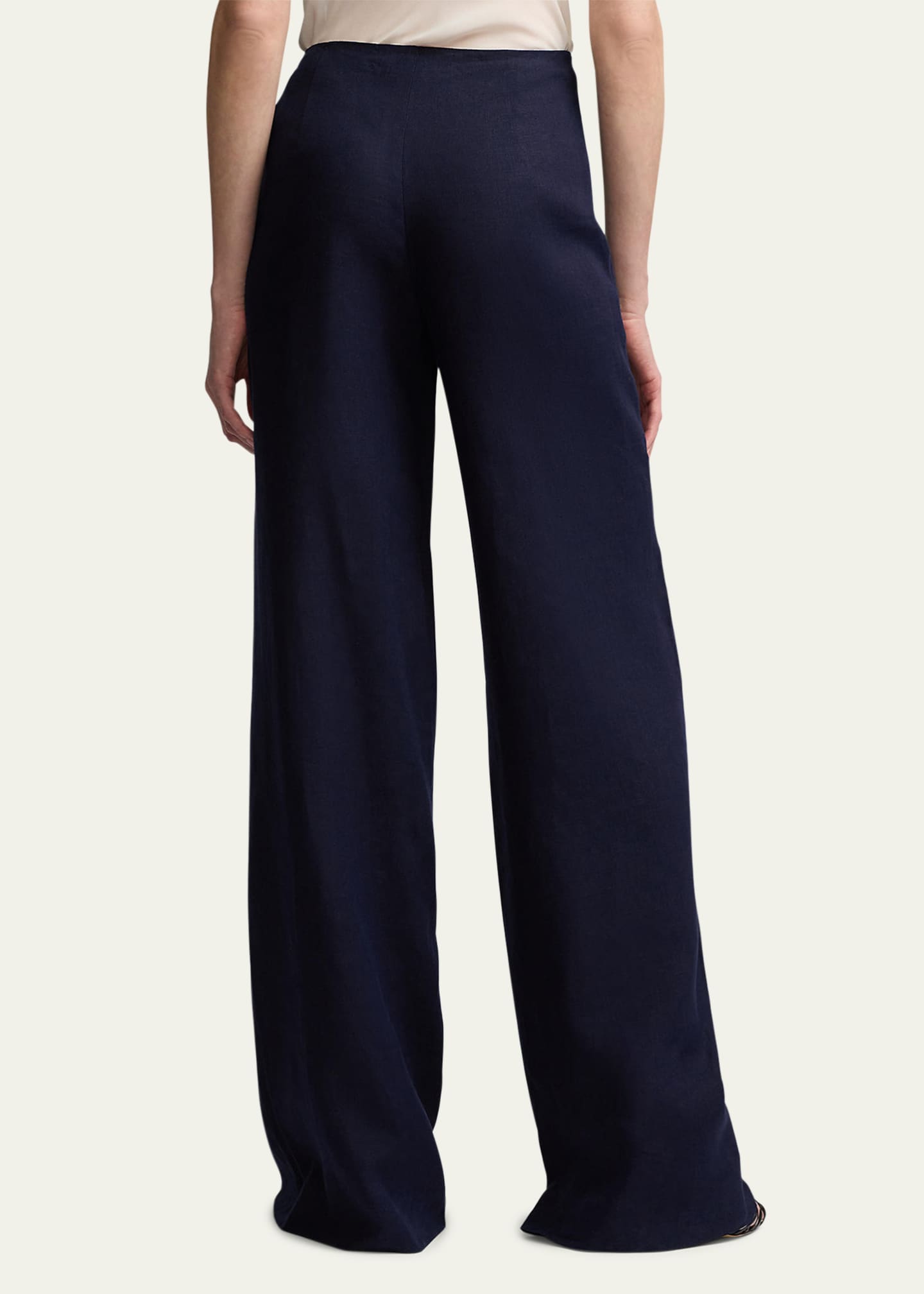 Ralph Lauren Collection Daria Linen Wide-Leg Pants - Bergdorf Goodman