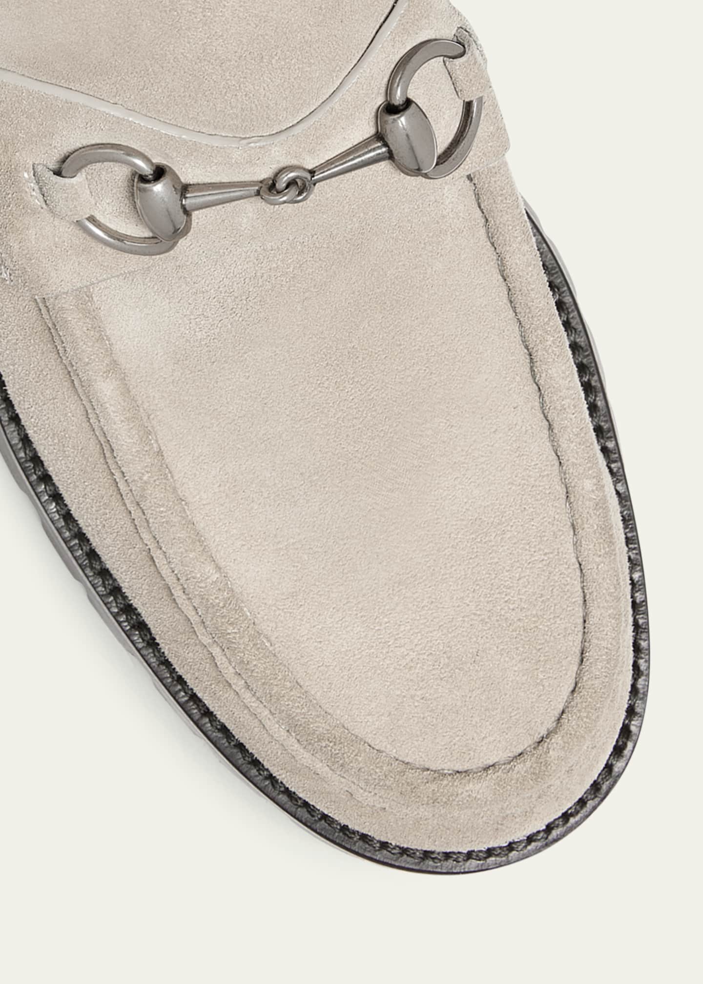 Gucci Men's Sylke Suede Bit Lug-Sole Chukka Boots - Bergdorf Goodman