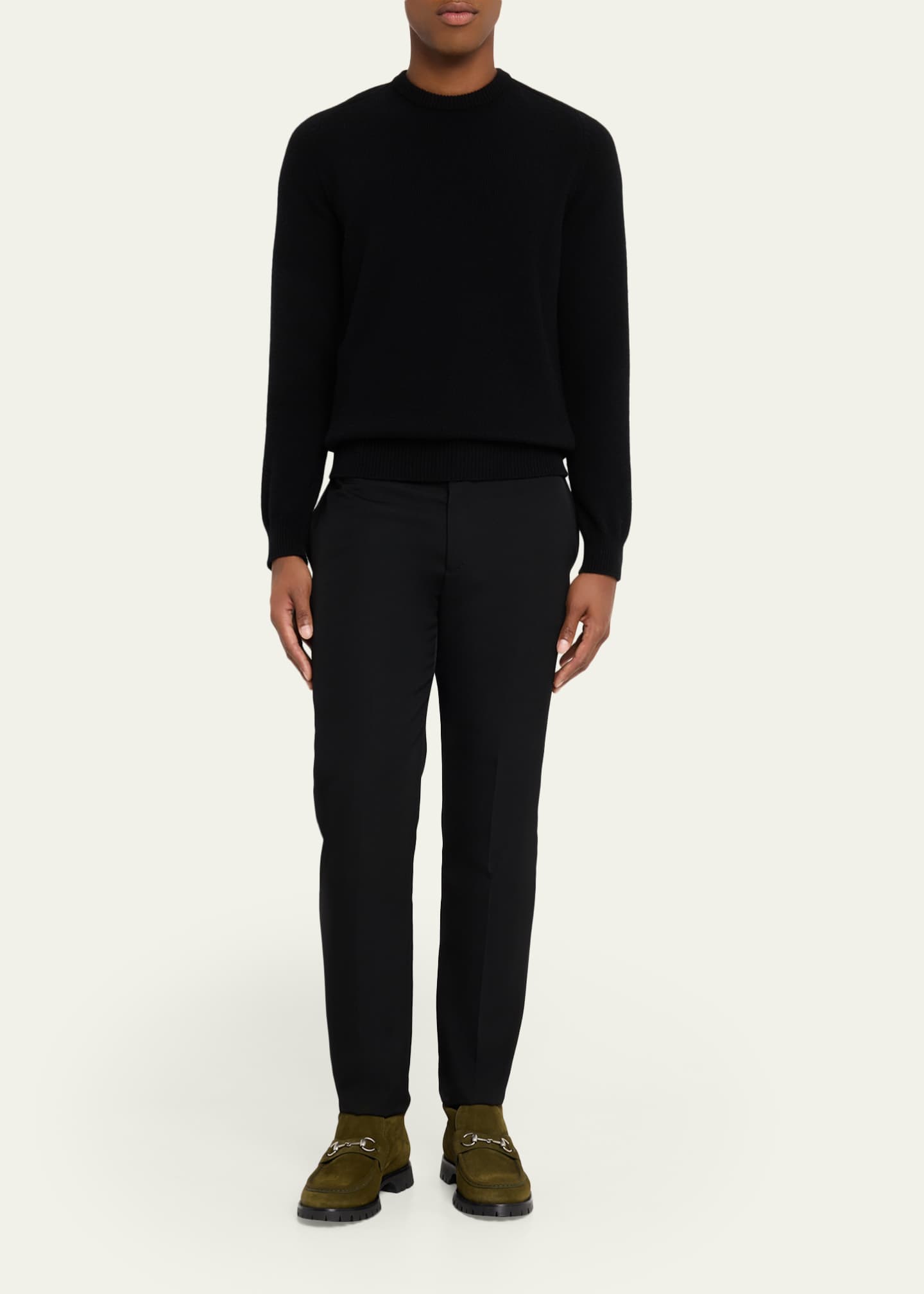 Gucci Men's Sylke Suede Bit Lug-Sole Chukka Boots - Bergdorf Goodman