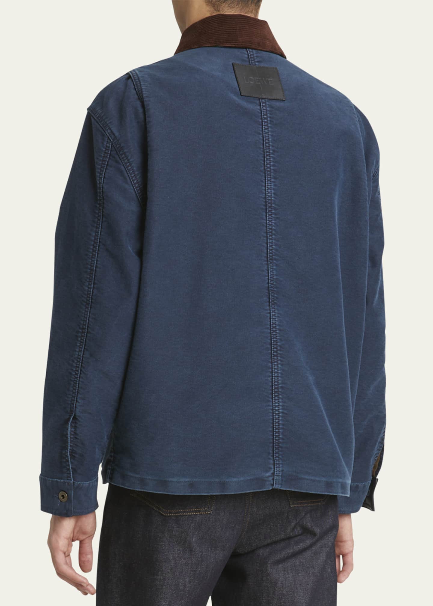 Loewe Men's Cotton Moleskin Chore Coat - Bergdorf Goodman