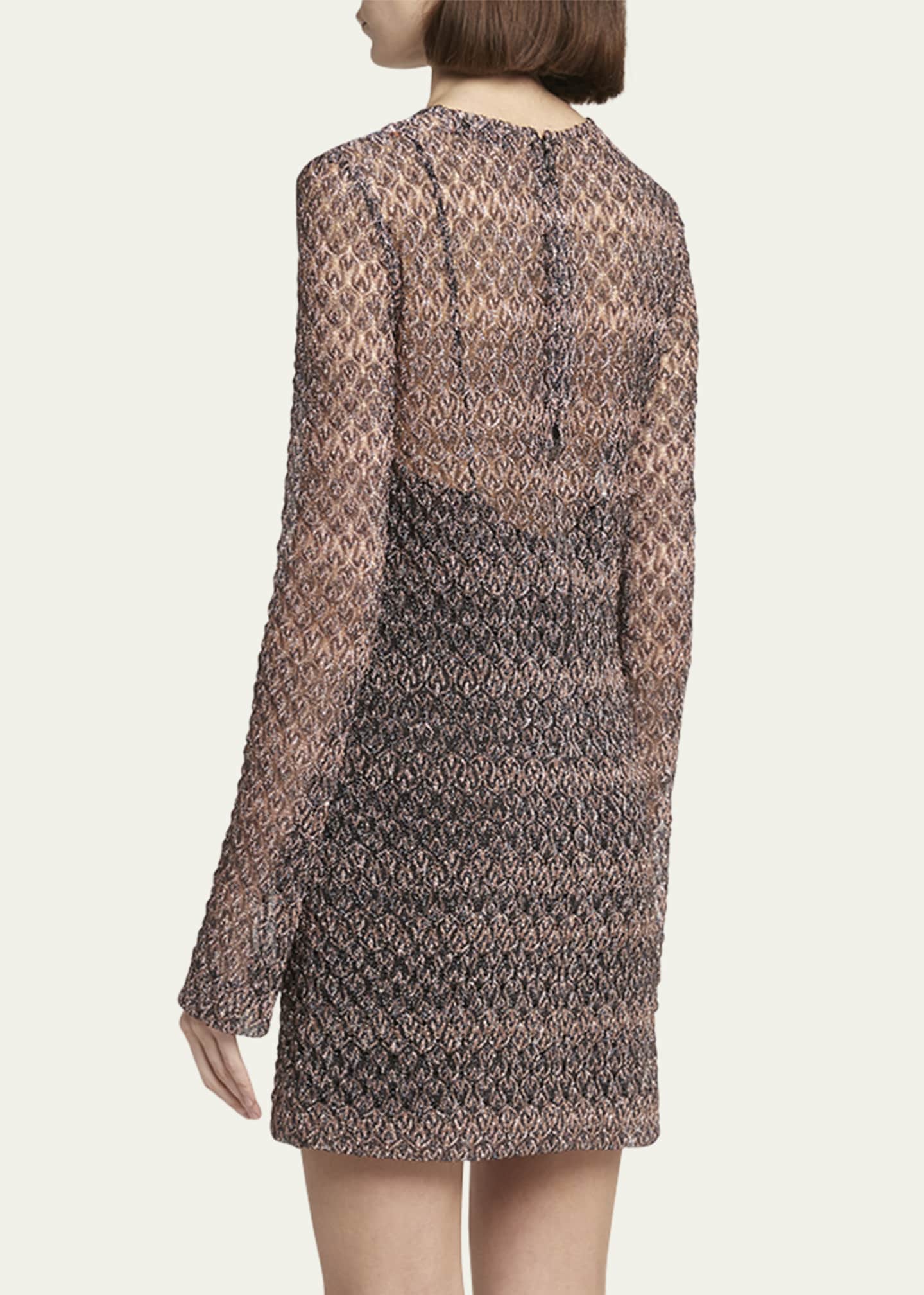Missoni Sheer Knit Short Dress - Bergdorf Goodman