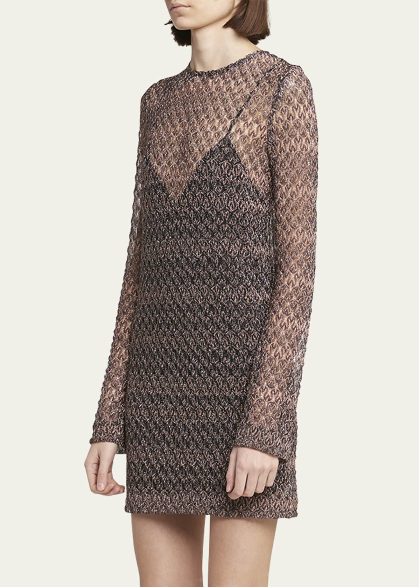 Missoni Sheer Knit Short Dress - Bergdorf Goodman