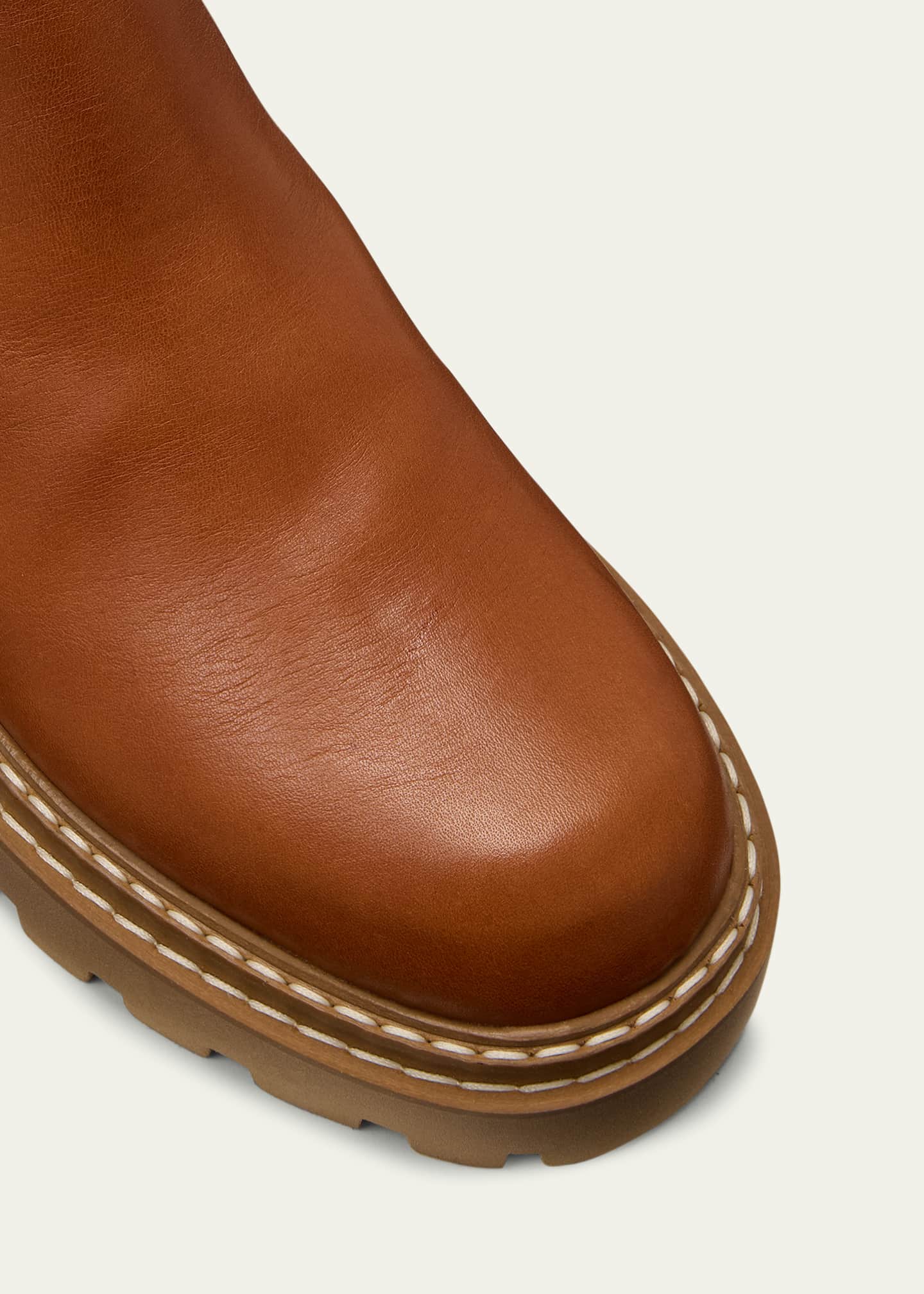 Ulla Johnson Lennon Leather Buckle Lug-Sole Boots - Bergdorf Goodman