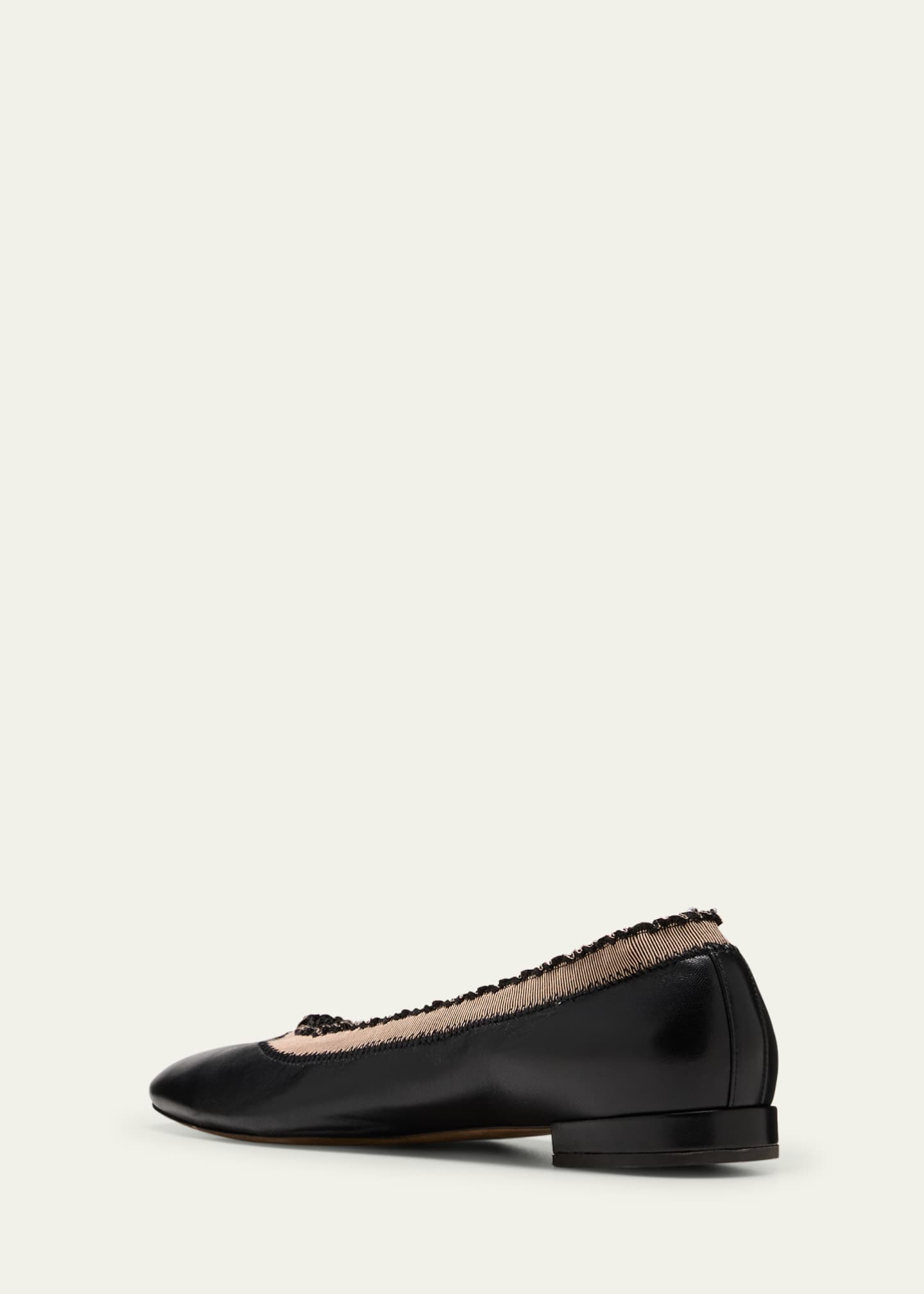 Ulla Johnson Elise Leather Ruffle Ballerina Flats - Bergdorf Goodman