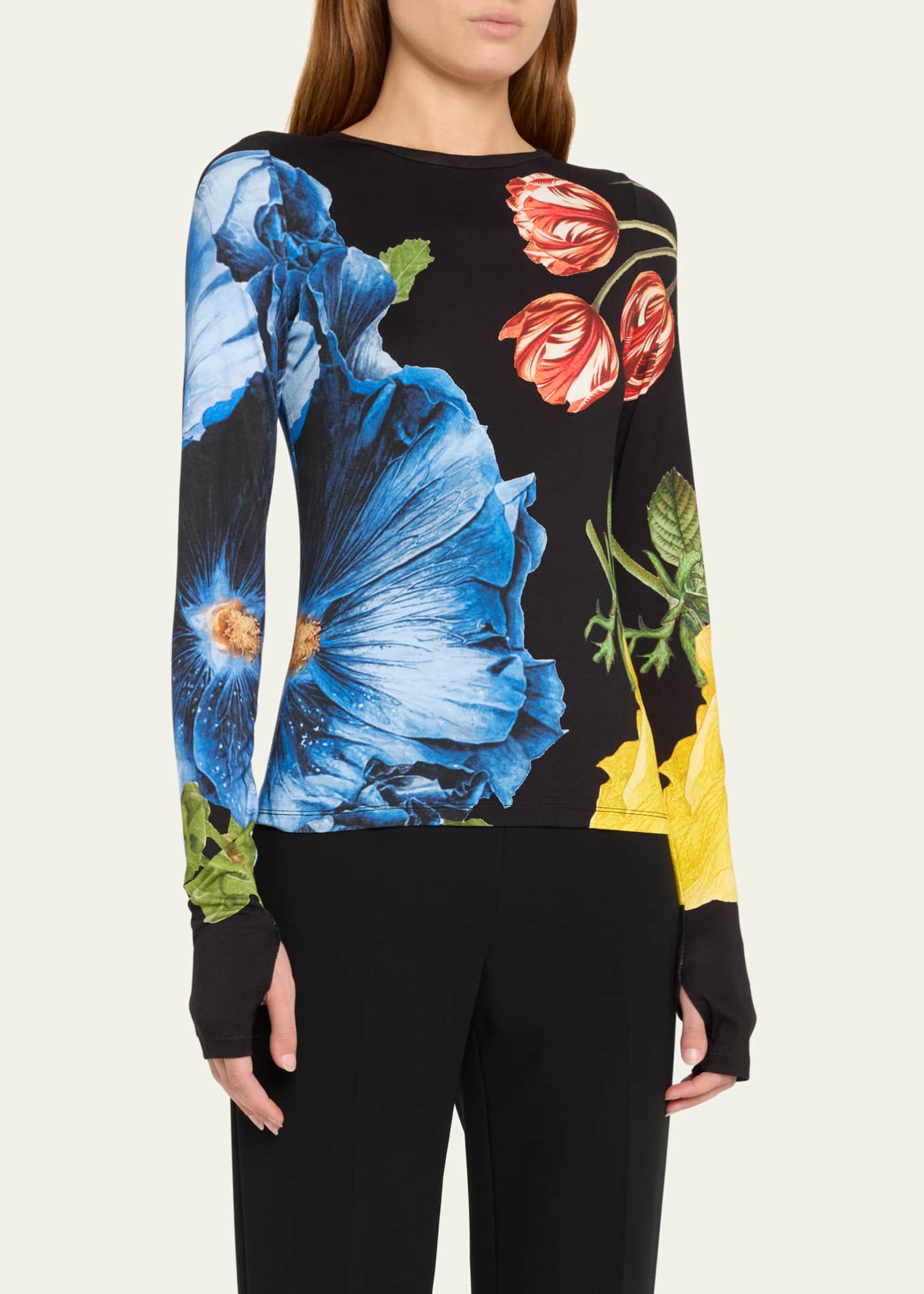Alice + Olivia Le Parisien Delaina Long-Sleeve Top - Bergdorf Goodman