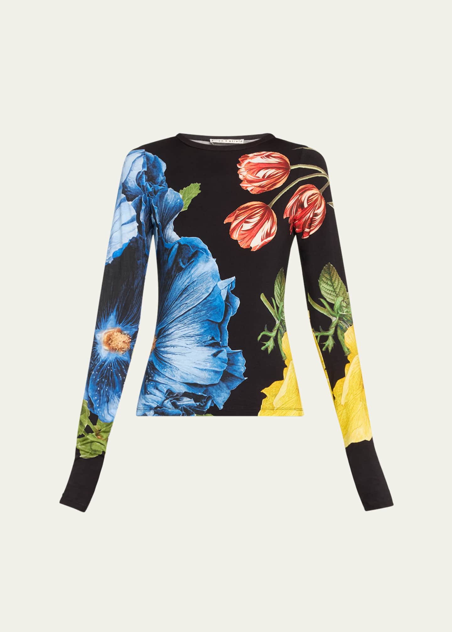 Alice + Olivia Le Parisien Delaina Long-Sleeve Top - Bergdorf Goodman