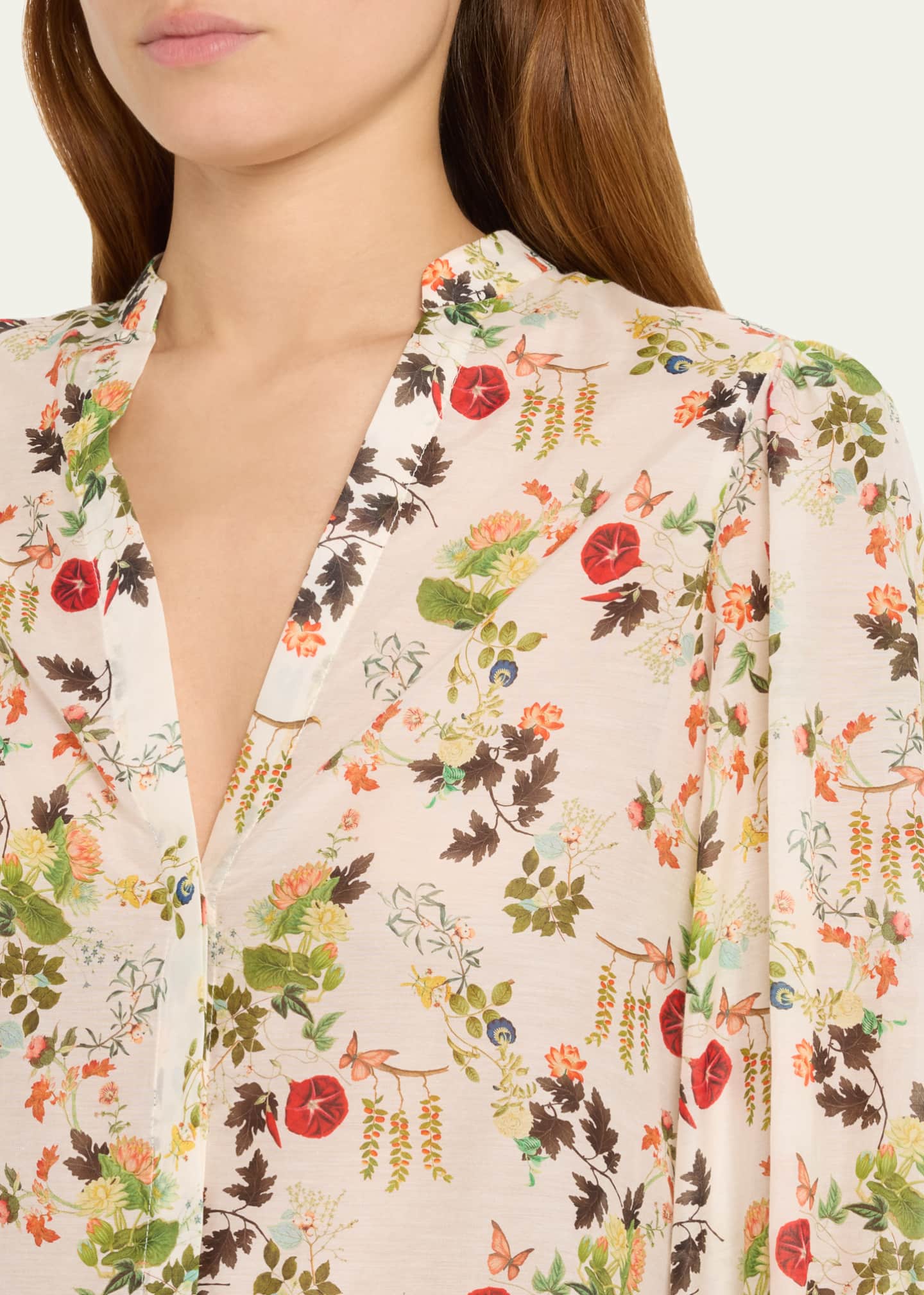 Alice + Olivia Ilan Button-Front Blouse - Bergdorf Goodman