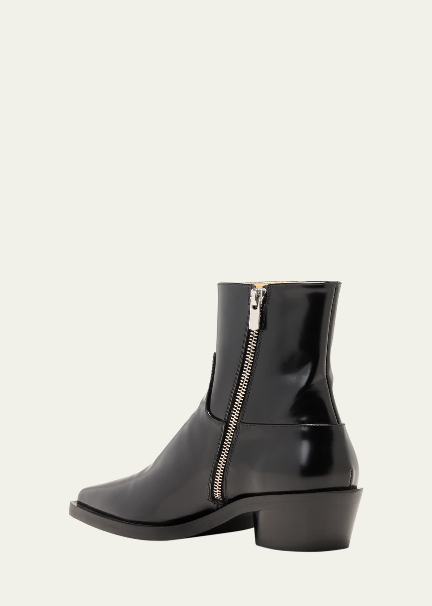 Proenza Schouler Bronco Leather Moto Booties - Bergdorf Goodman