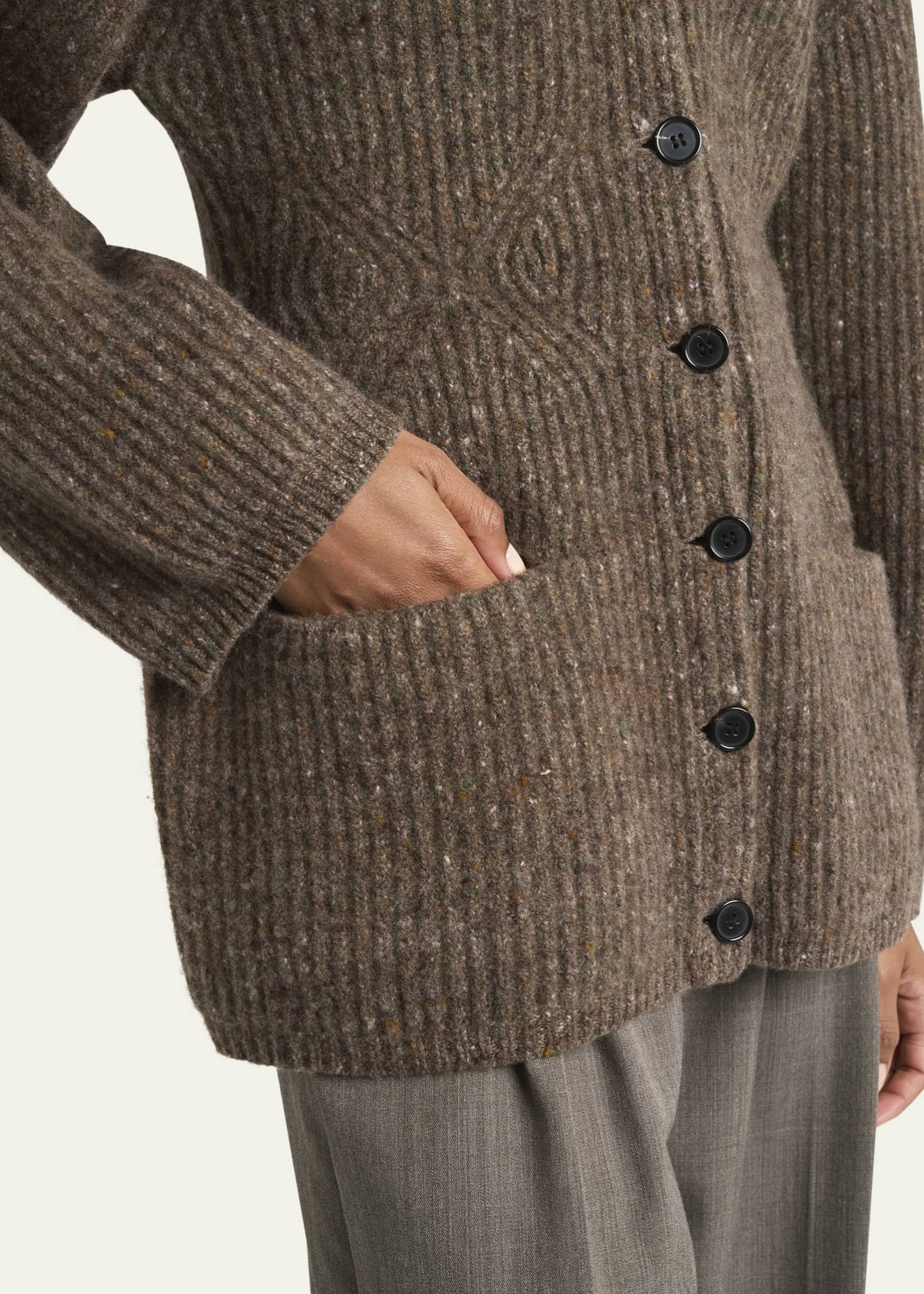 Co Structured Wool Cashmere Cardigan - Bergdorf Goodman
