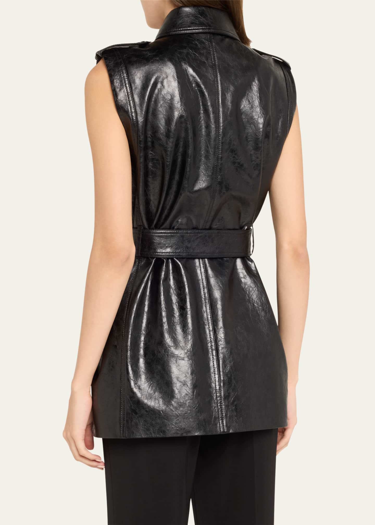 Kobi Halperin Harper Vegan Leather Vest - Bergdorf Goodman