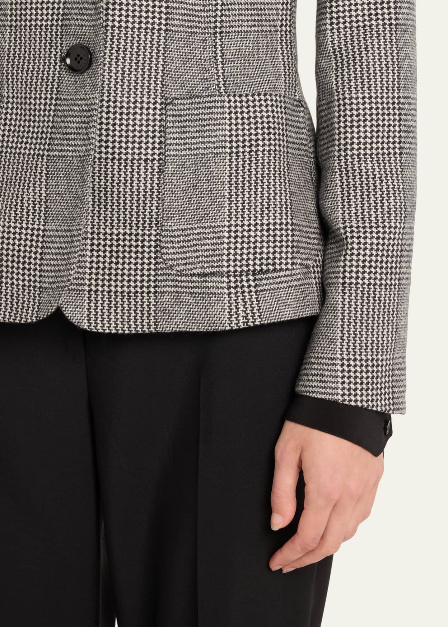 Kiton Prince of Wales Cashmere Blazer - Bergdorf Goodman