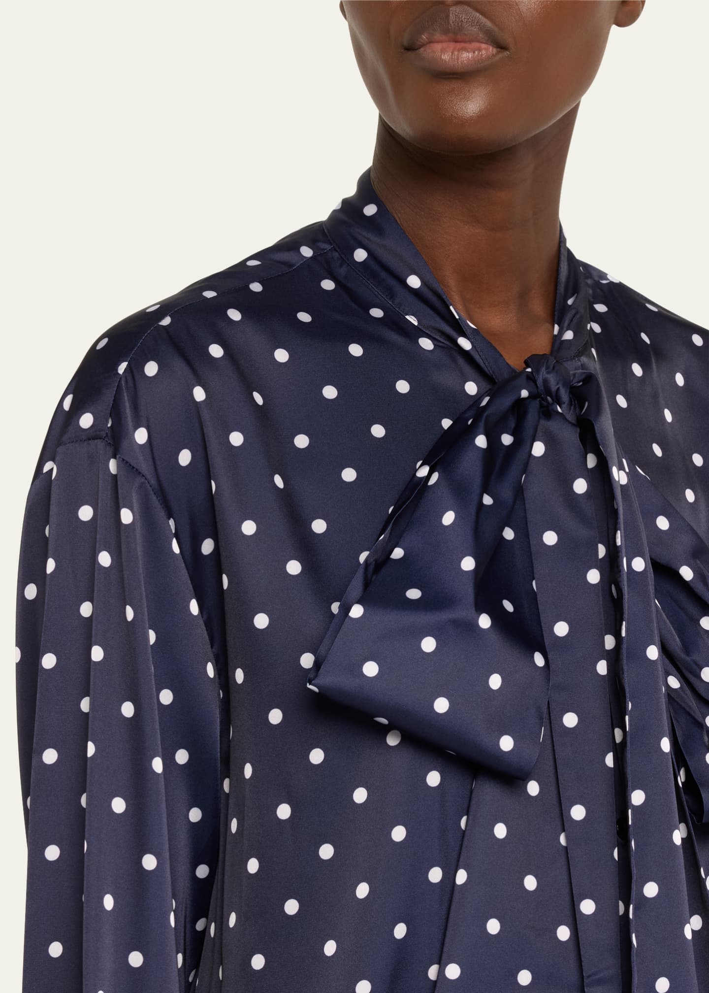 Simone Rocha Men's Polka Dot Self Bow Dress Shirt - Bergdorf Goodman