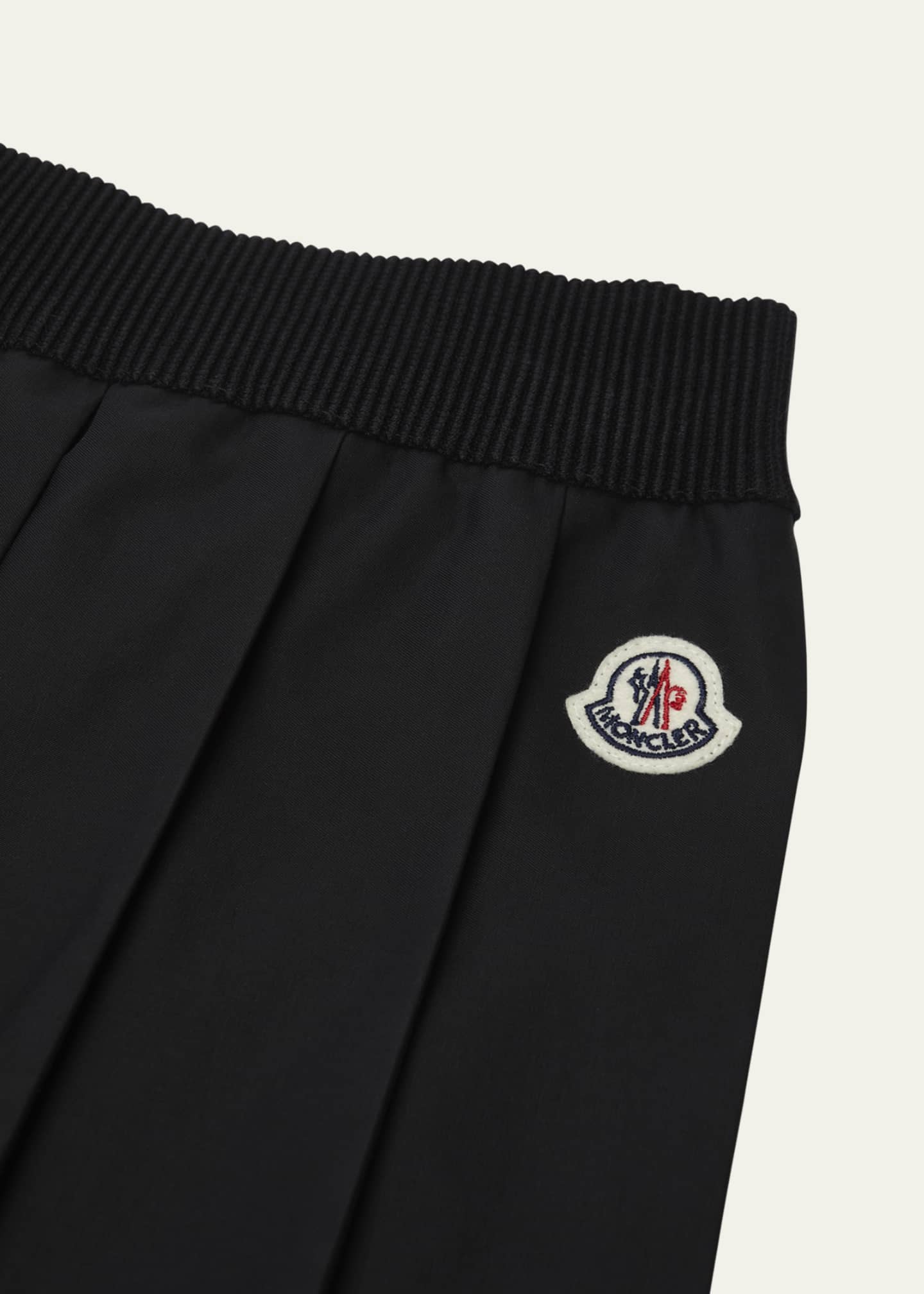 Moncler Girl's Logo Emblem Pleated Skirt, Size 8-14 - Bergdorf Goodman