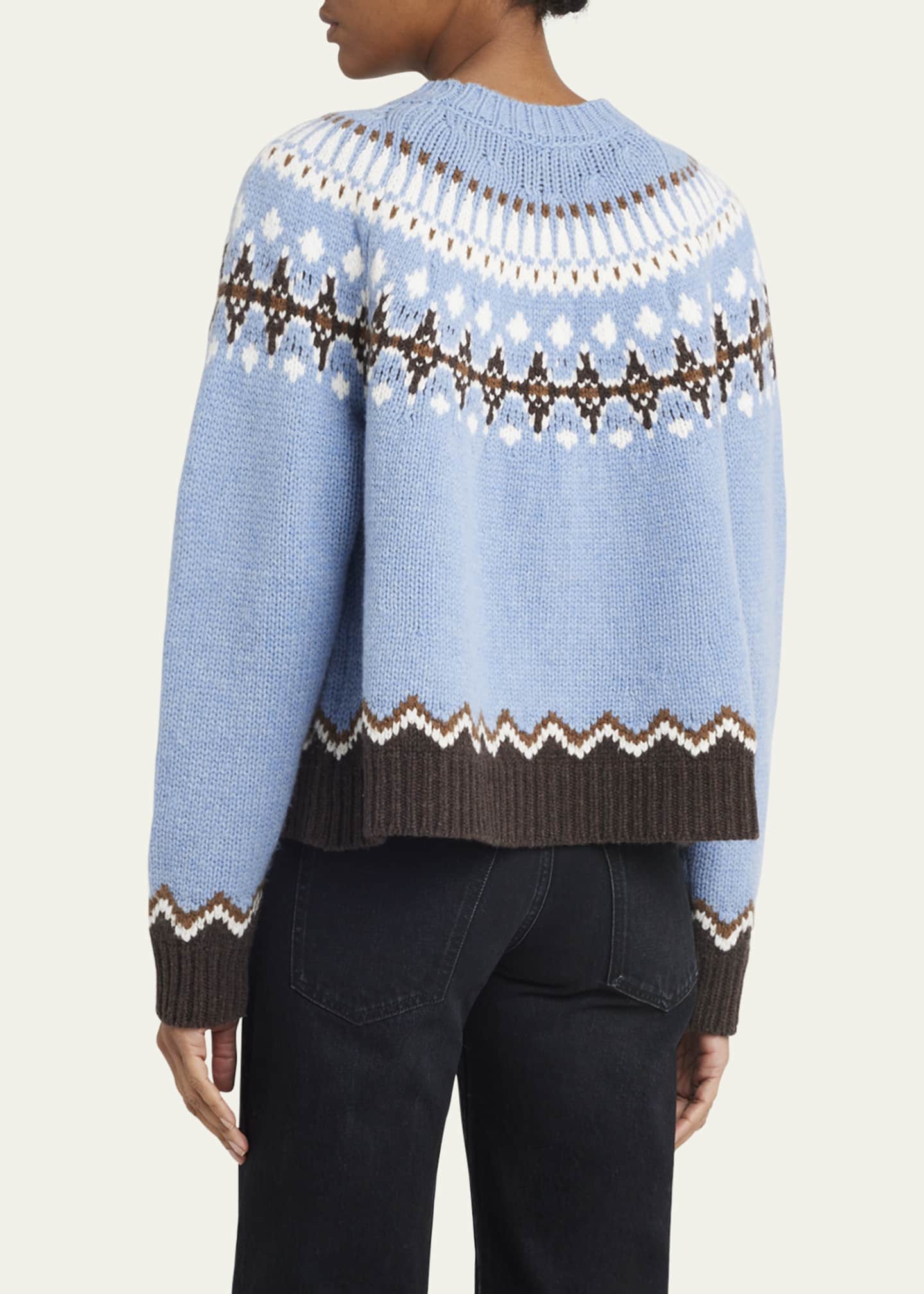 Alanui Sweet Winter Fair Isle Wool Sweater - Bergdorf Goodman