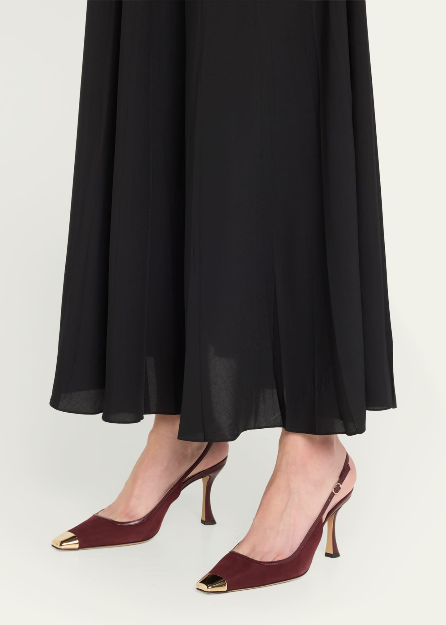 Alexandre Birman Olivia Suede Cap-Toe Slingback Pumps - Bergdorf Goodman