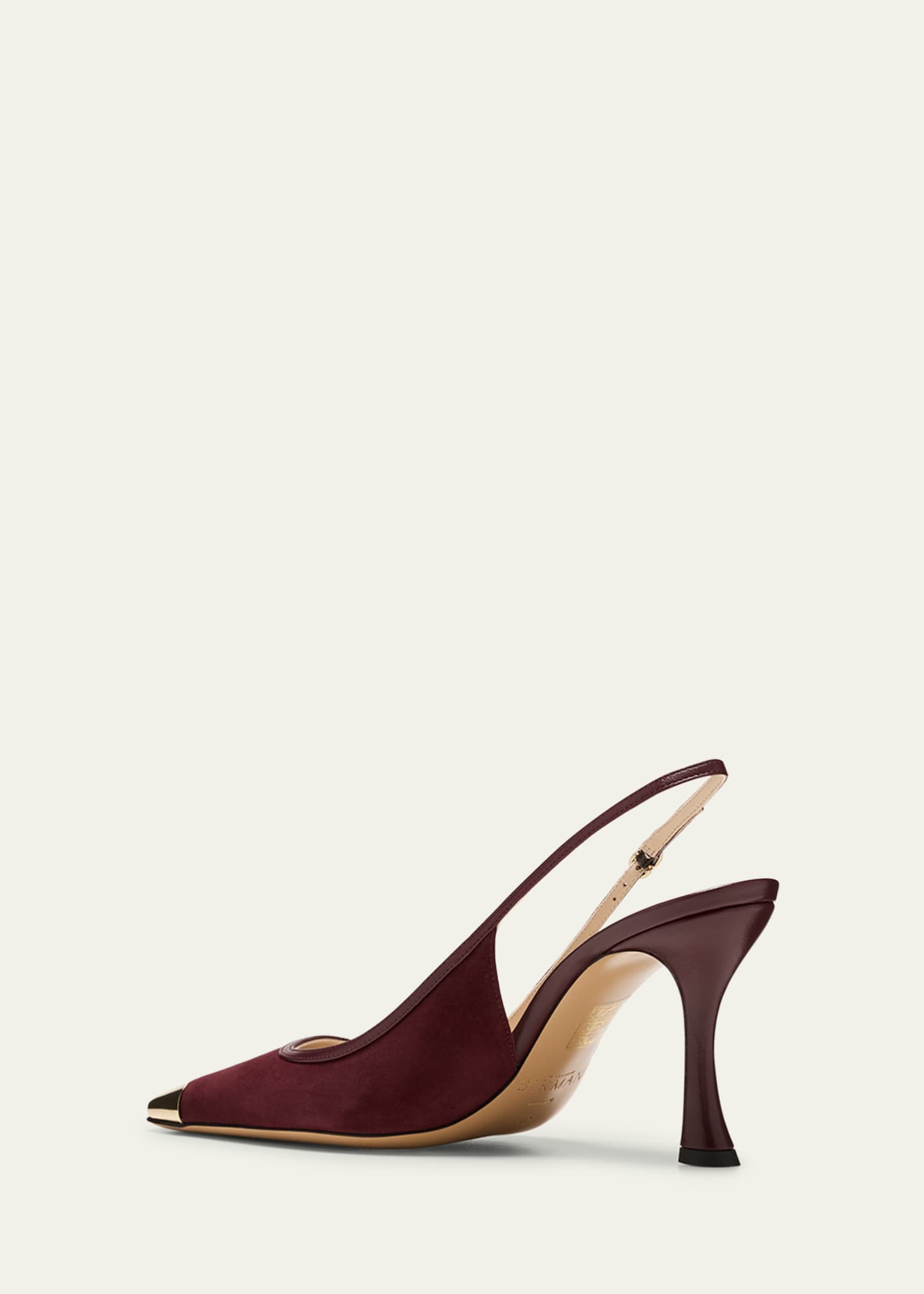 Alexandre Birman Olivia Suede Cap-Toe Slingback Pumps - Bergdorf Goodman