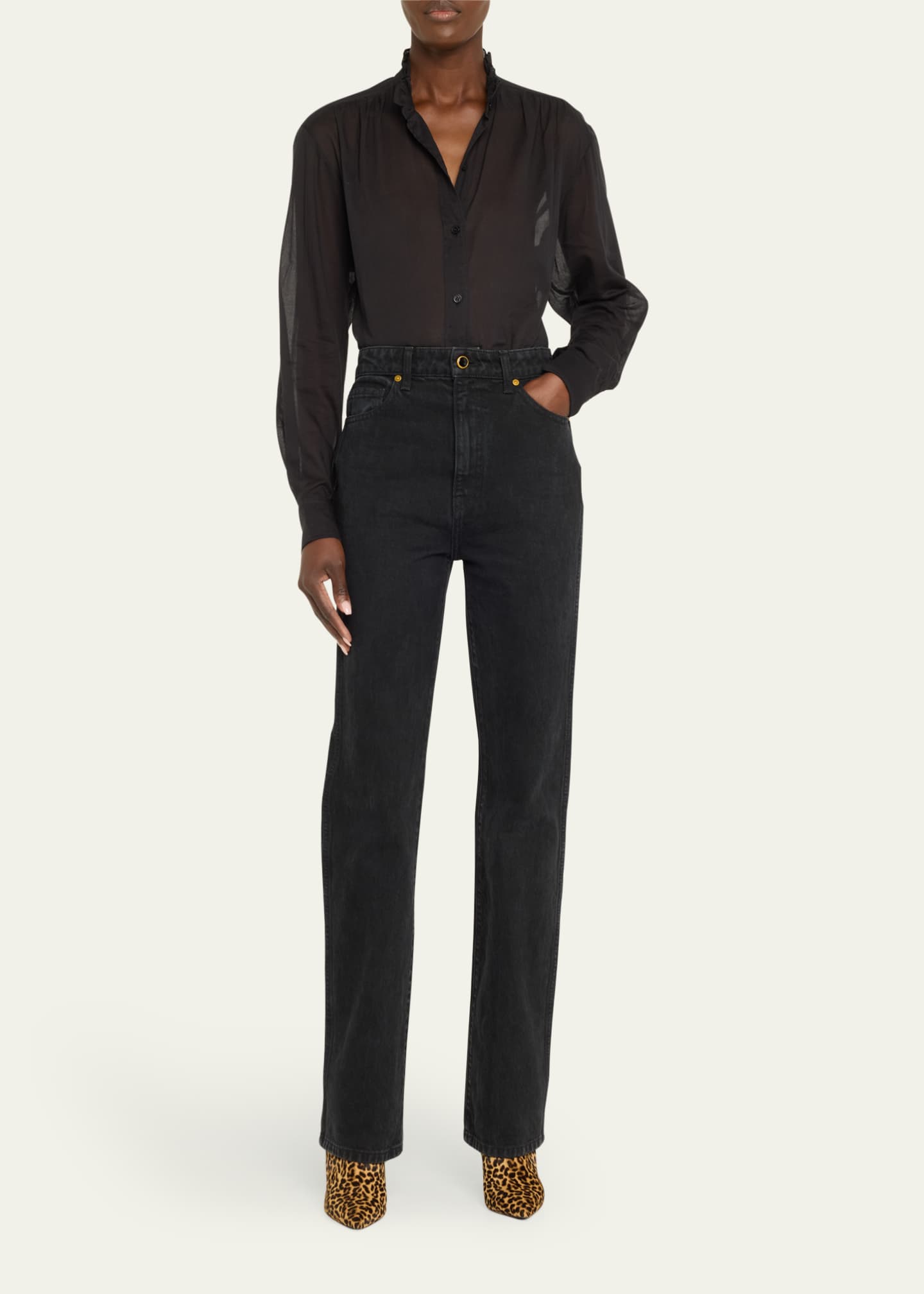 Alexandre Birman Bell Leopard Ankle Booties - Bergdorf Goodman