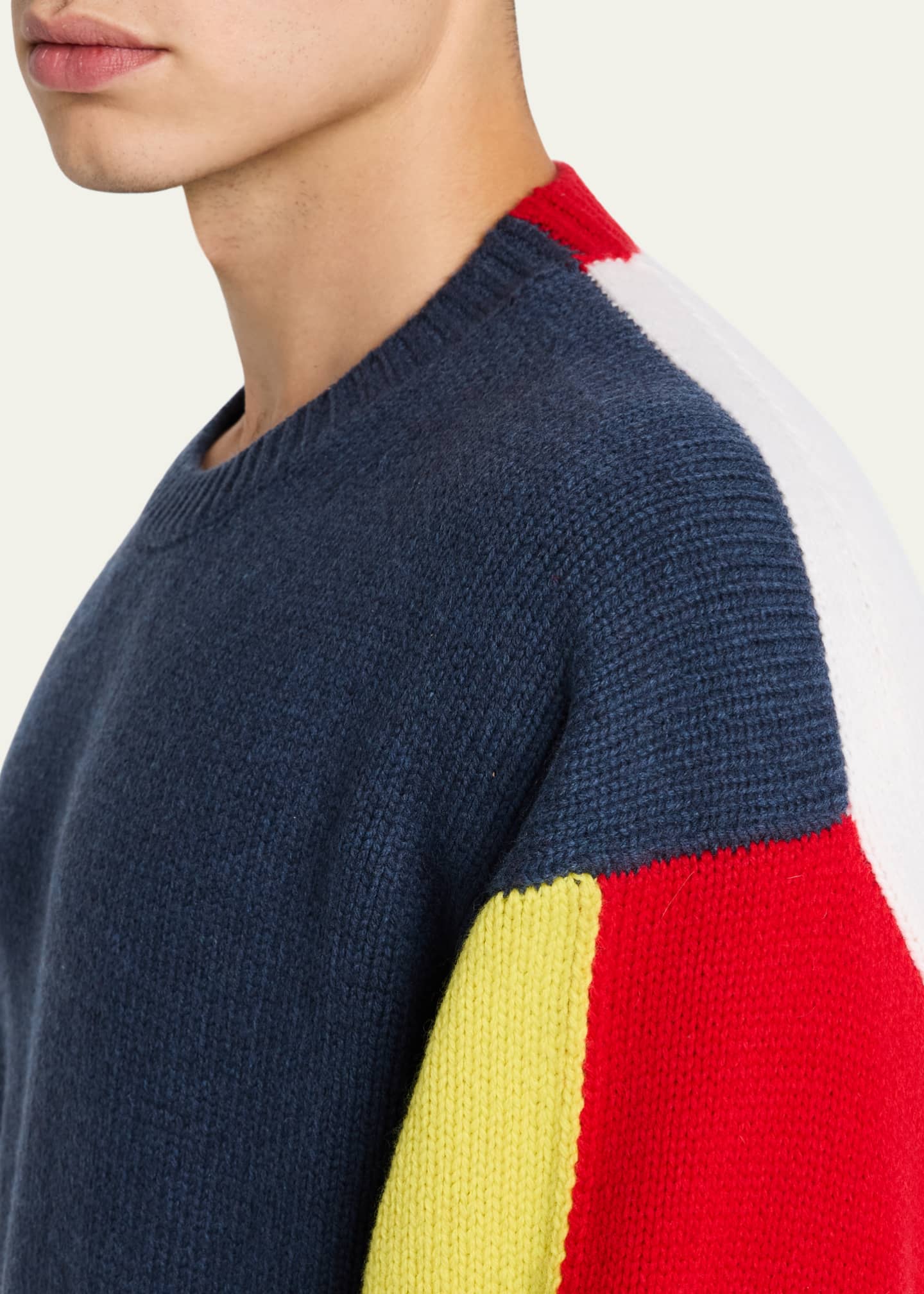ZANKOV Men's Colorblock Wool Sweater - Bergdorf Goodman