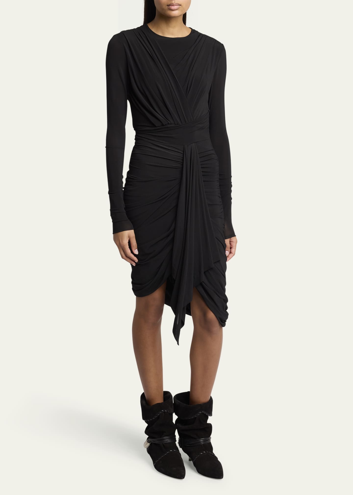 Isabel Marant Zorah Draped Jersey Dress - Bergdorf Goodman
