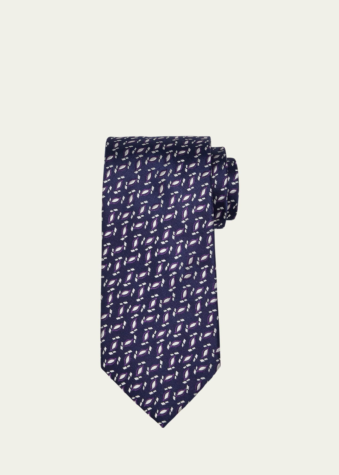 Charvet Men's Woven Petal Silk Tie - Bergdorf Goodman Charvet Men's Woven Petal Silk Tie - Bergdorf Goodman