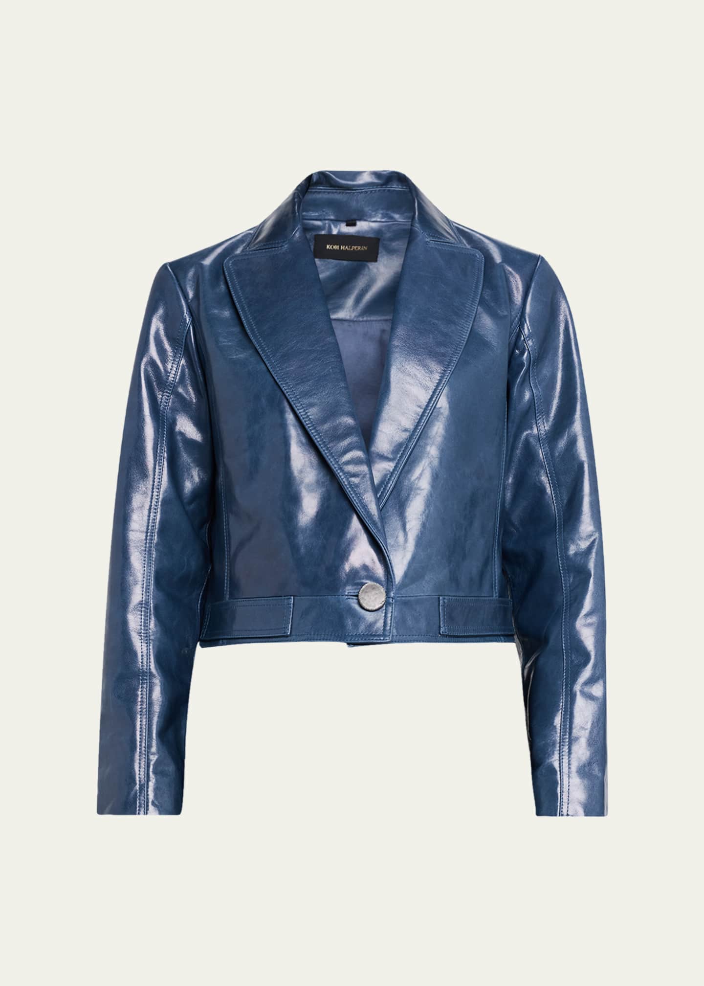 Kobi Halperin Astra Cropped Leather Jacket - Bergdorf Goodman