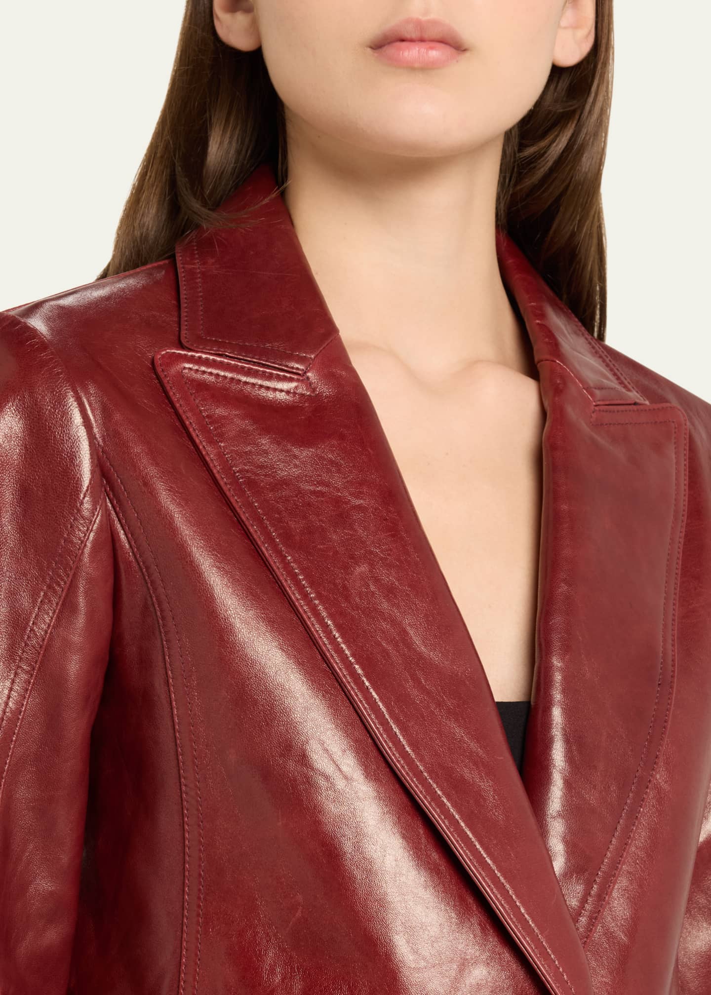 Kobi Halperin Astra Cropped Leather Jacket - Bergdorf Goodman