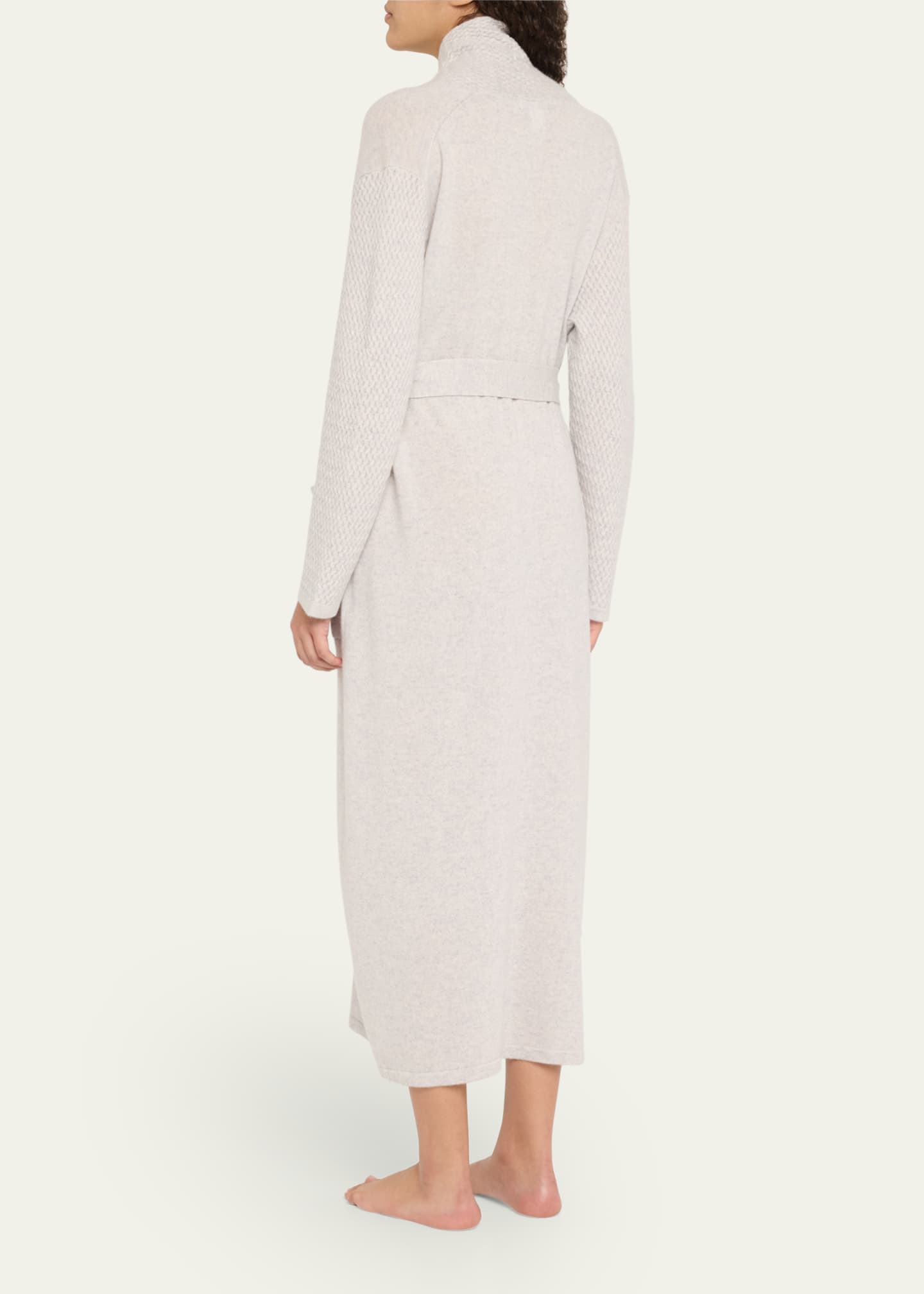 Arlotta Cashmere Braided-Knit Cashmere Wrap Robe - Bergdorf Goodman