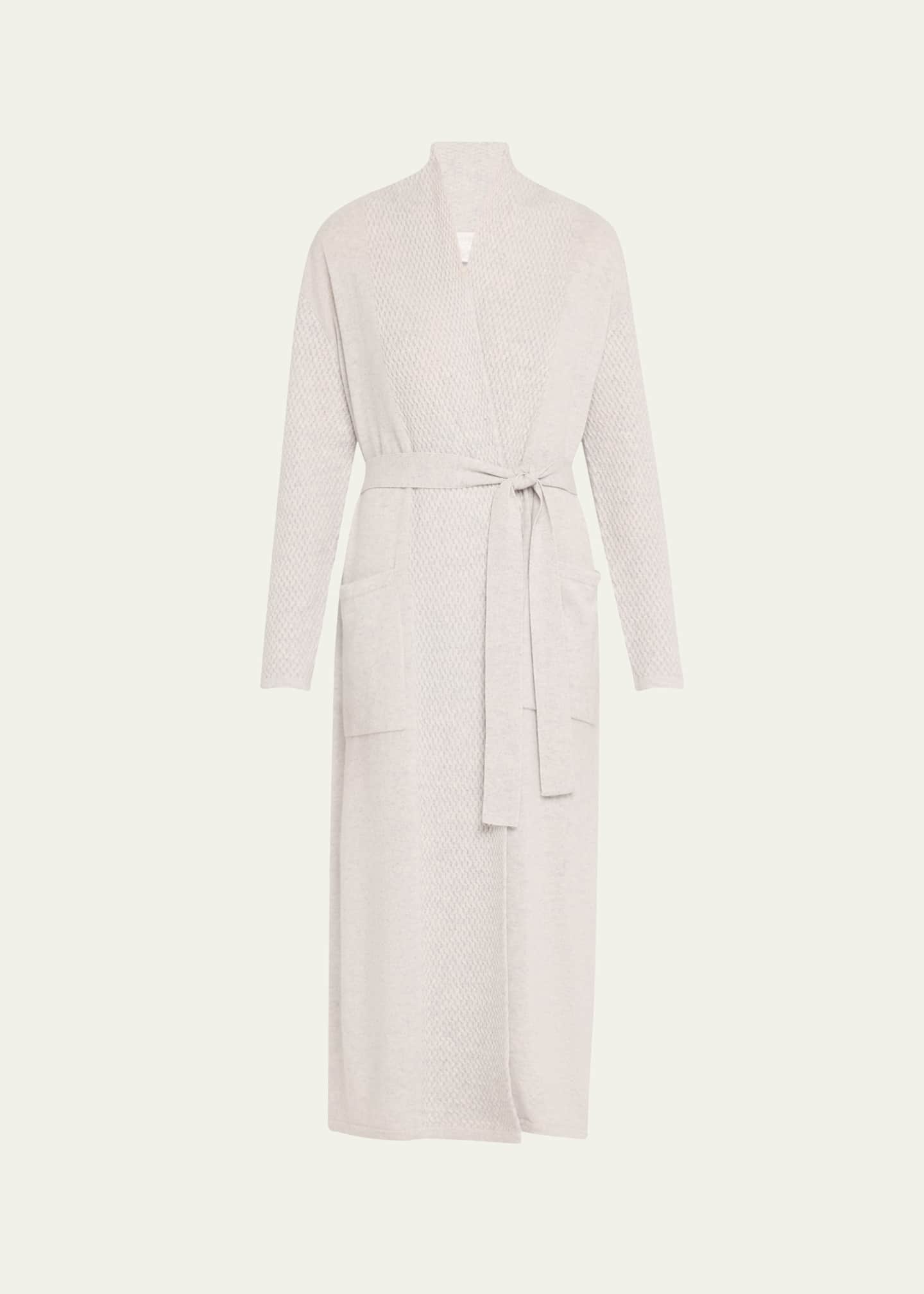 Arlotta Cashmere Braided-Knit Cashmere Wrap Robe - Bergdorf Goodman