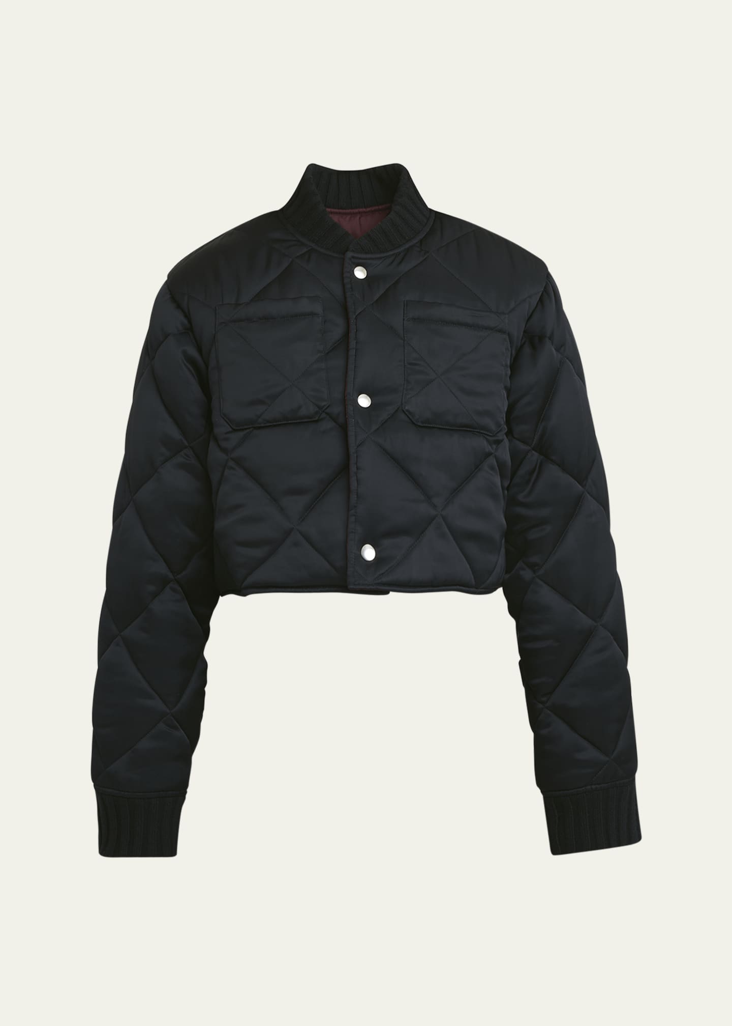 Plan C Quilted Crop Jacket - Bergdorf Goodman